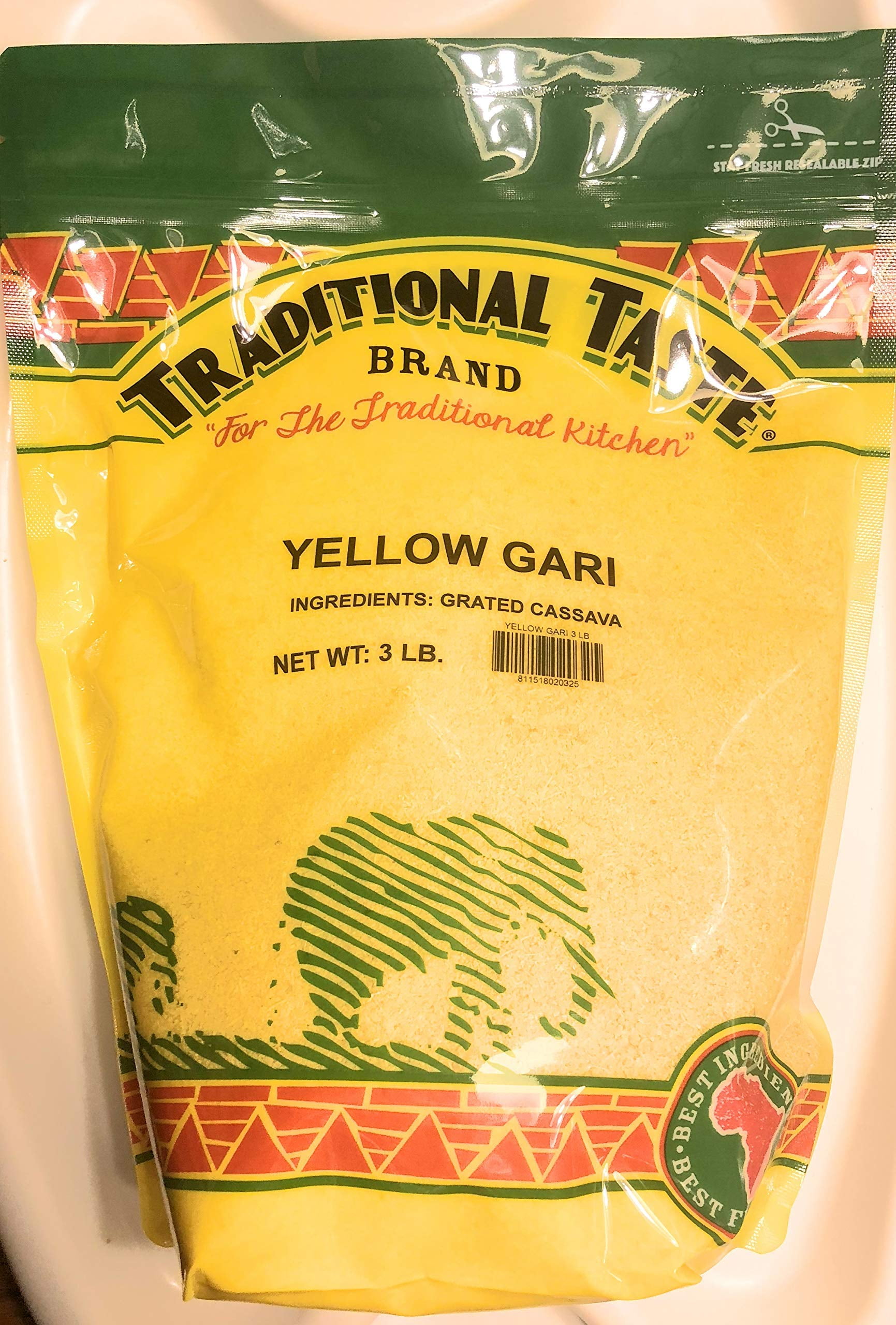Gari-Cassava Grits 3 Lbs OIF8 (yellow gari) - Walmart.com
