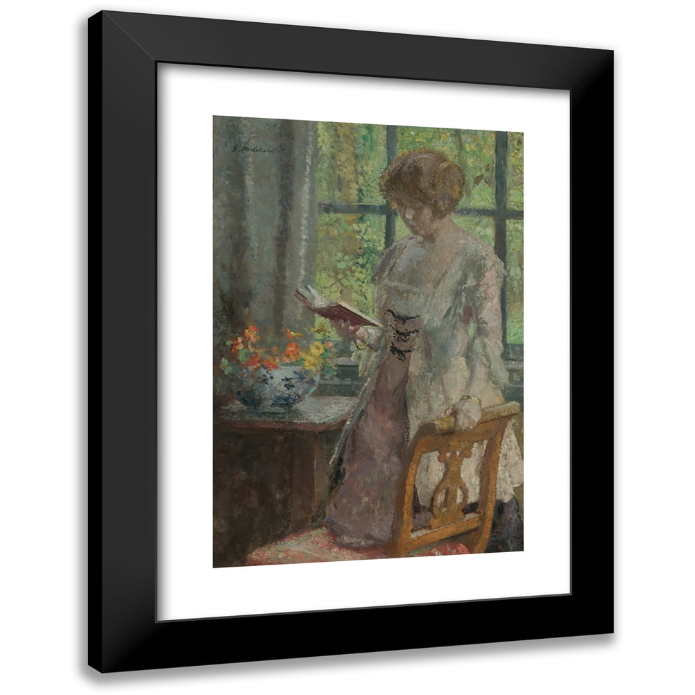 Gari Melchers 17x24 Black Modern Framed Museum Art Print Titled - Young ...