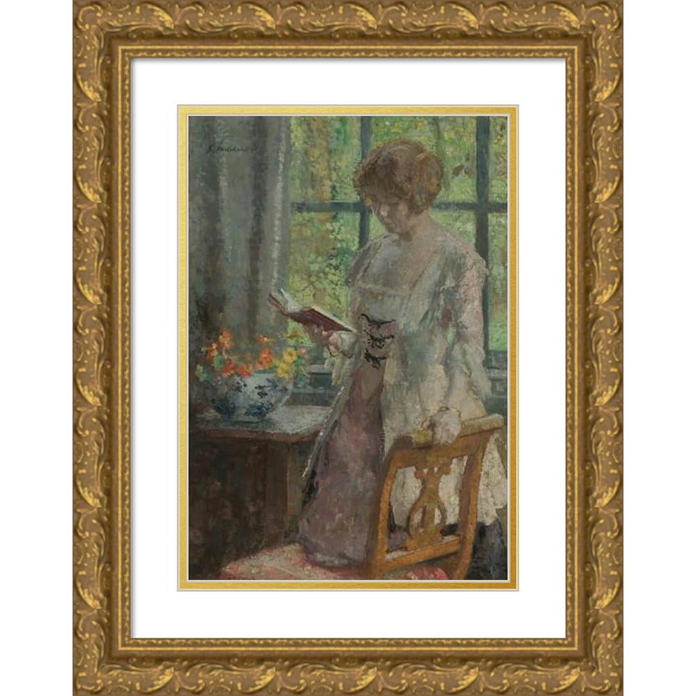 Gari Melchers 17x24 Gold Ornate Framed and Double Matted Museum Art ...