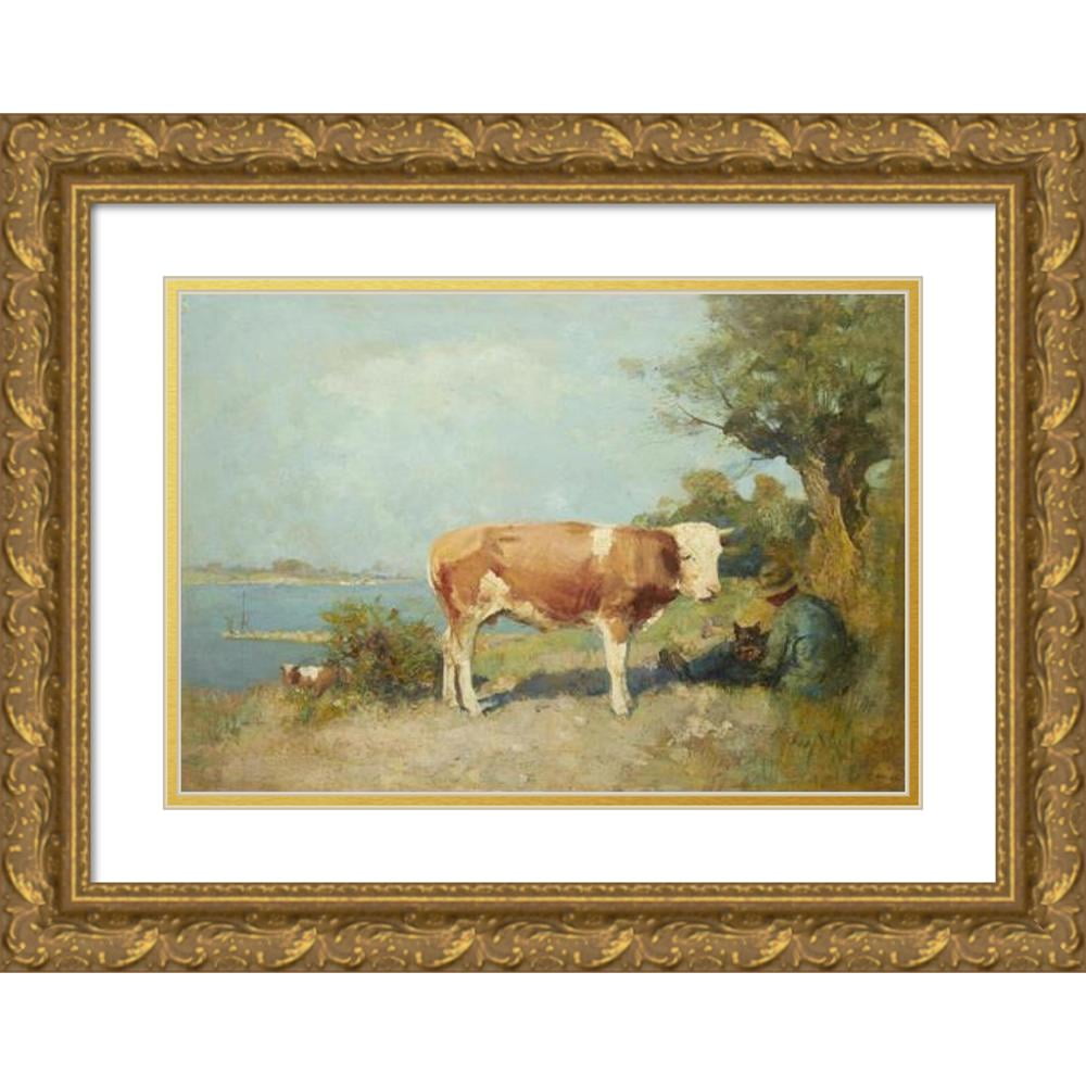 Gari Melchers 24x18 Gold Ornate Framed and Double Matted Museum Art ...