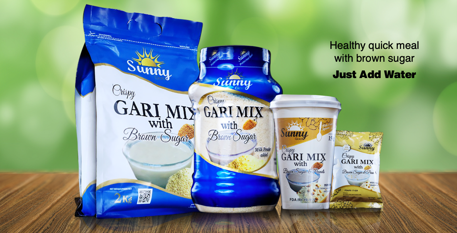 Gari Sunny Gold Gari Mix With Peanut In A Cup 150g Cassava Gritsgarri Free Spoon Sold As A