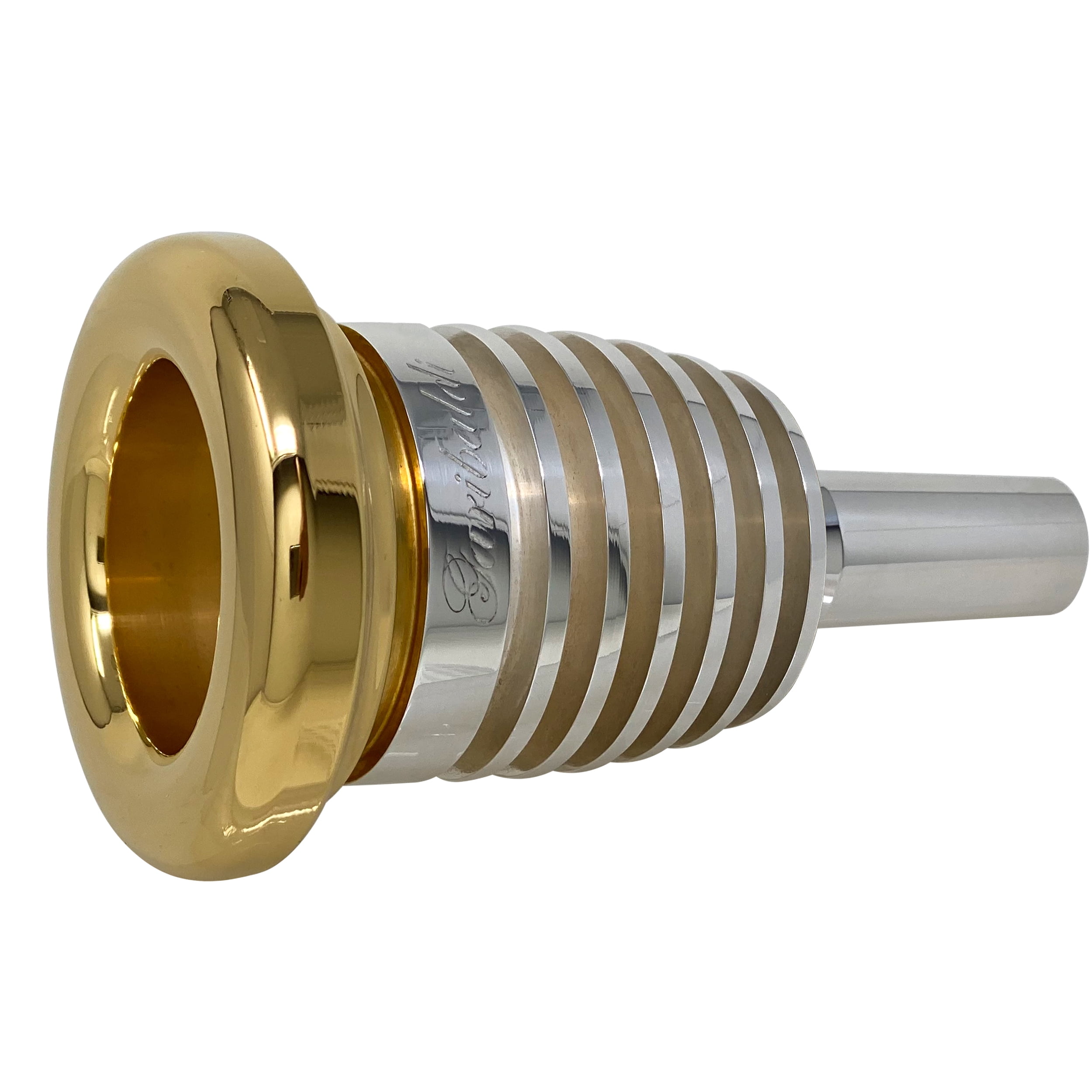 Garibaldi TBDC1 Elite Trombone Double Cup Gold-Plated Rim Mouthpiece ...