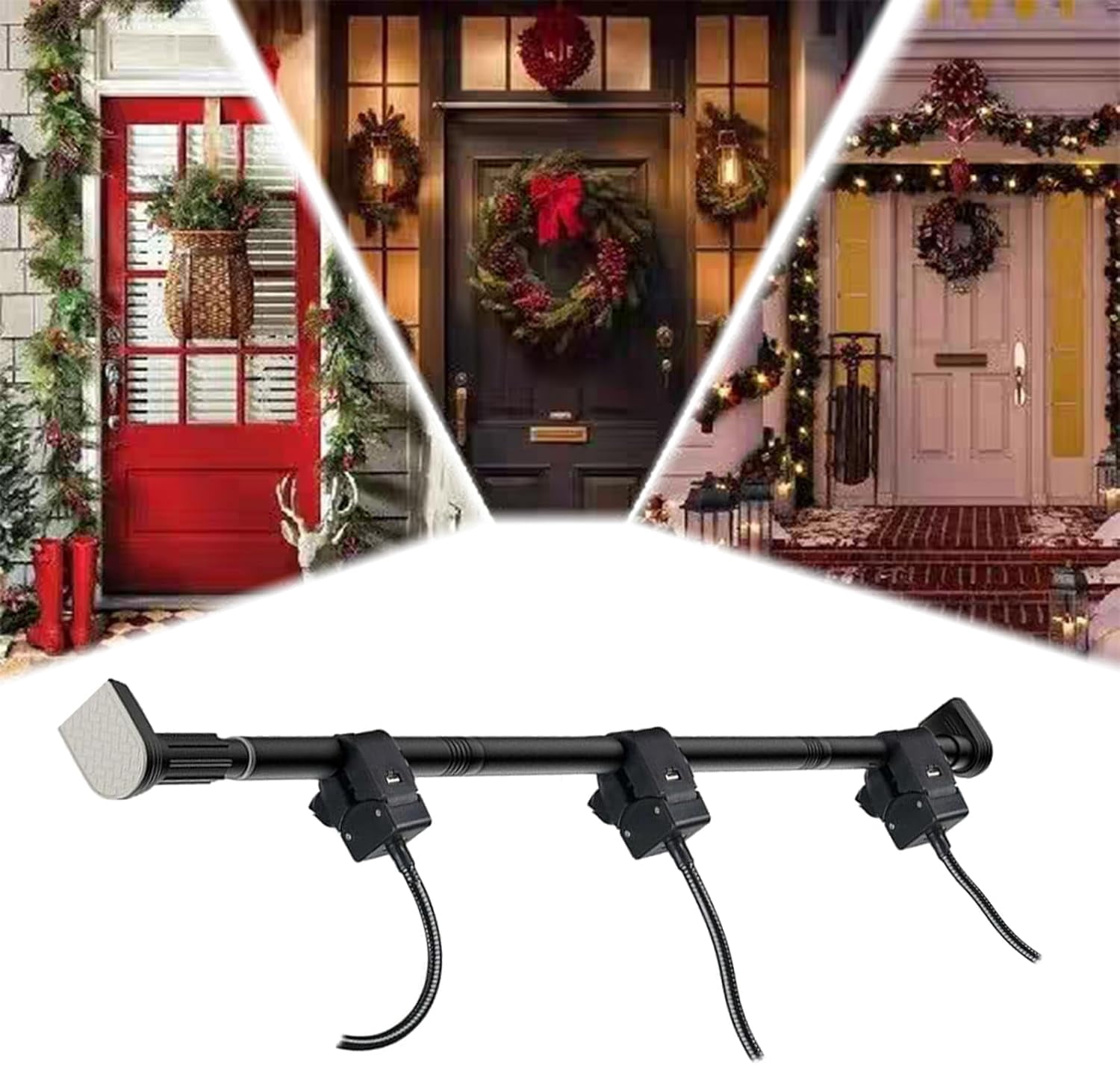Garland Hanger For Door Frame, No Hardware Garlands Hangers Front ...