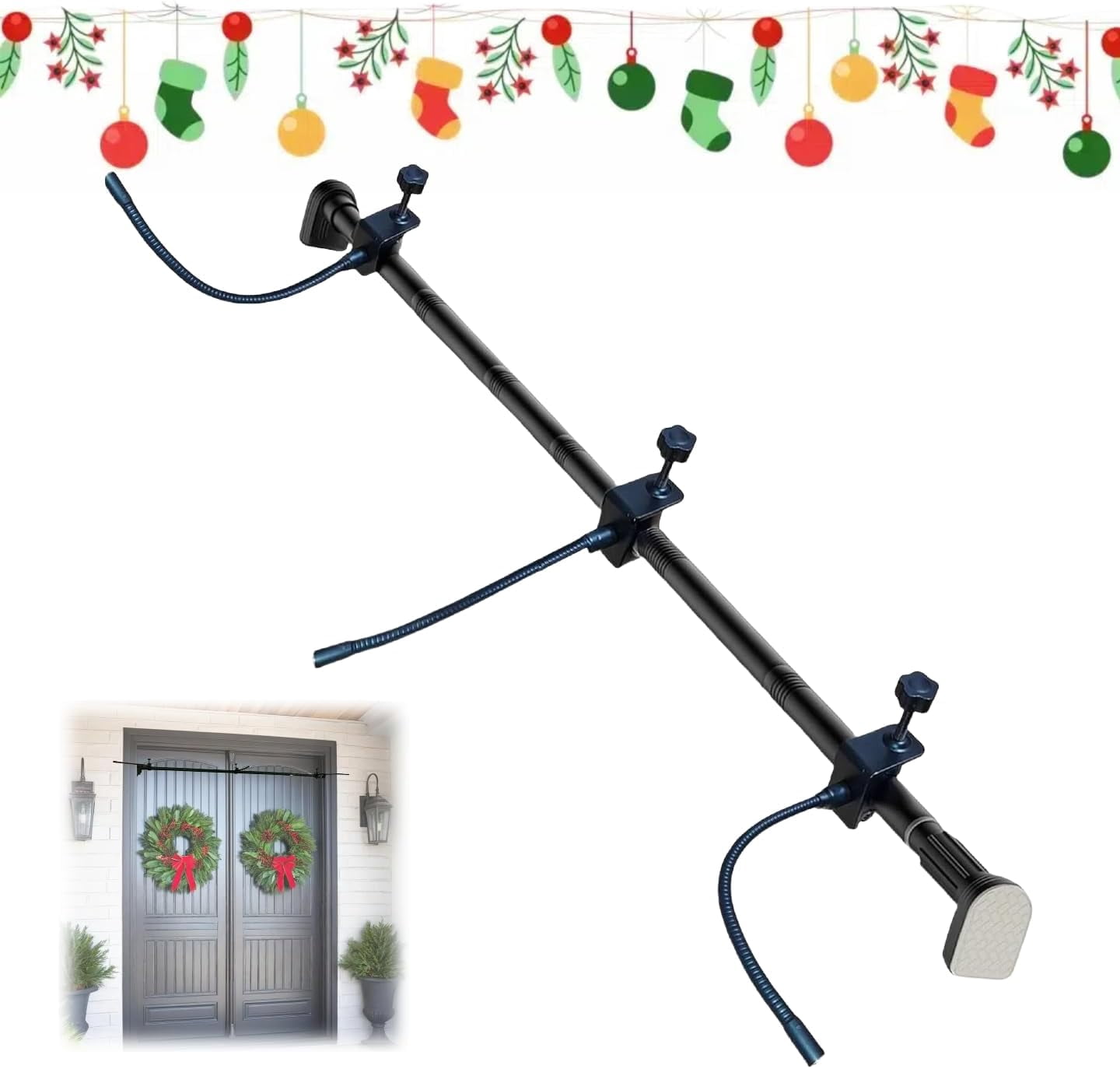 Garland Hanger for Front Door,Adjustable Heavy-Duty Garland Hanger for ...
