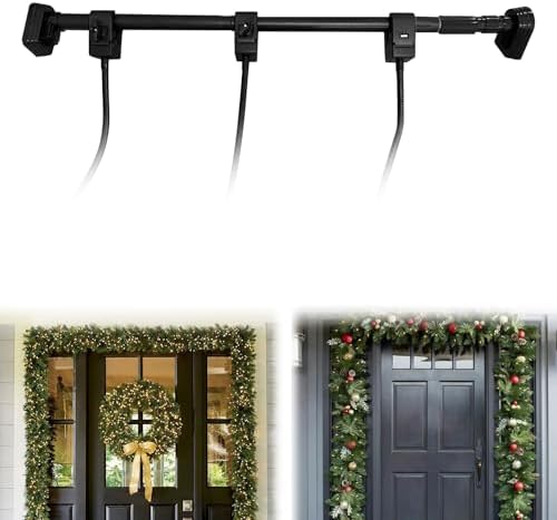 Garland Hanger for Front Door Frame, Adjustable 18"- 80" No Hardware ...