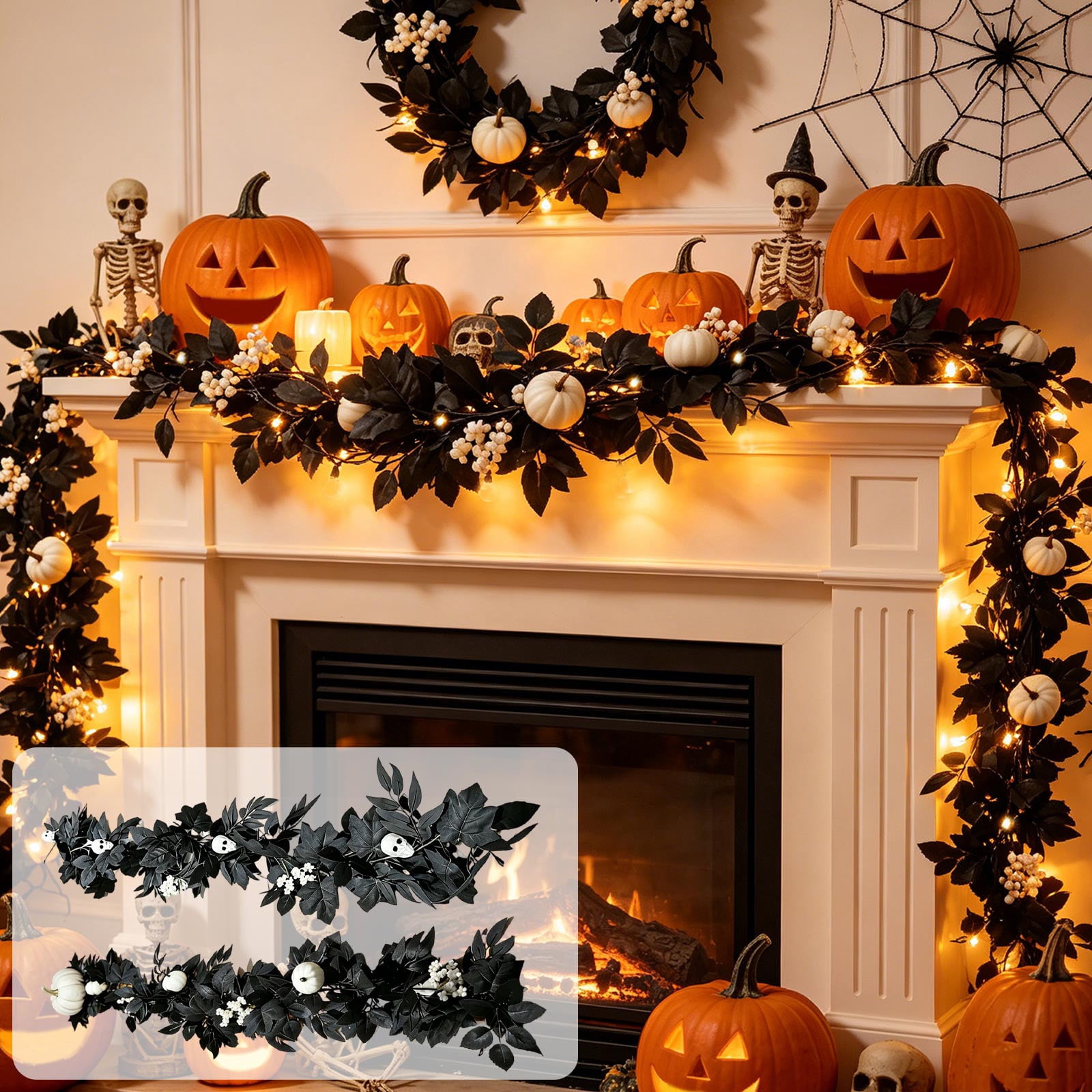 Garland,Hanging Vine Flexible Bendable Design,LED Lighted Foliage for ...