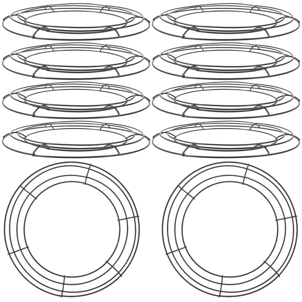 Garland Hoop Iron Wire Christmas Rings Metal Frame Durable Wreath DIY ...