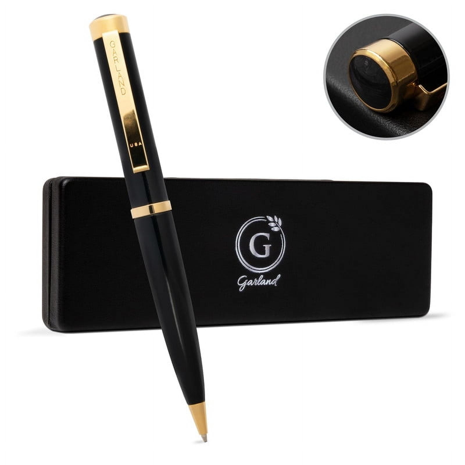 Garland Luxury Executive Brass Pen, Refillable Writing Tool, Black With ...