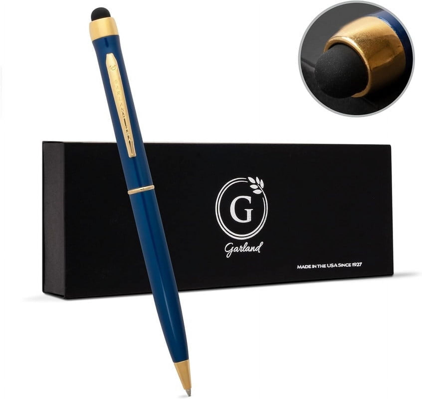 Garland Luxury Metal Twist Pen & Stylus– Made in USA - 2-In-1 Dual ...