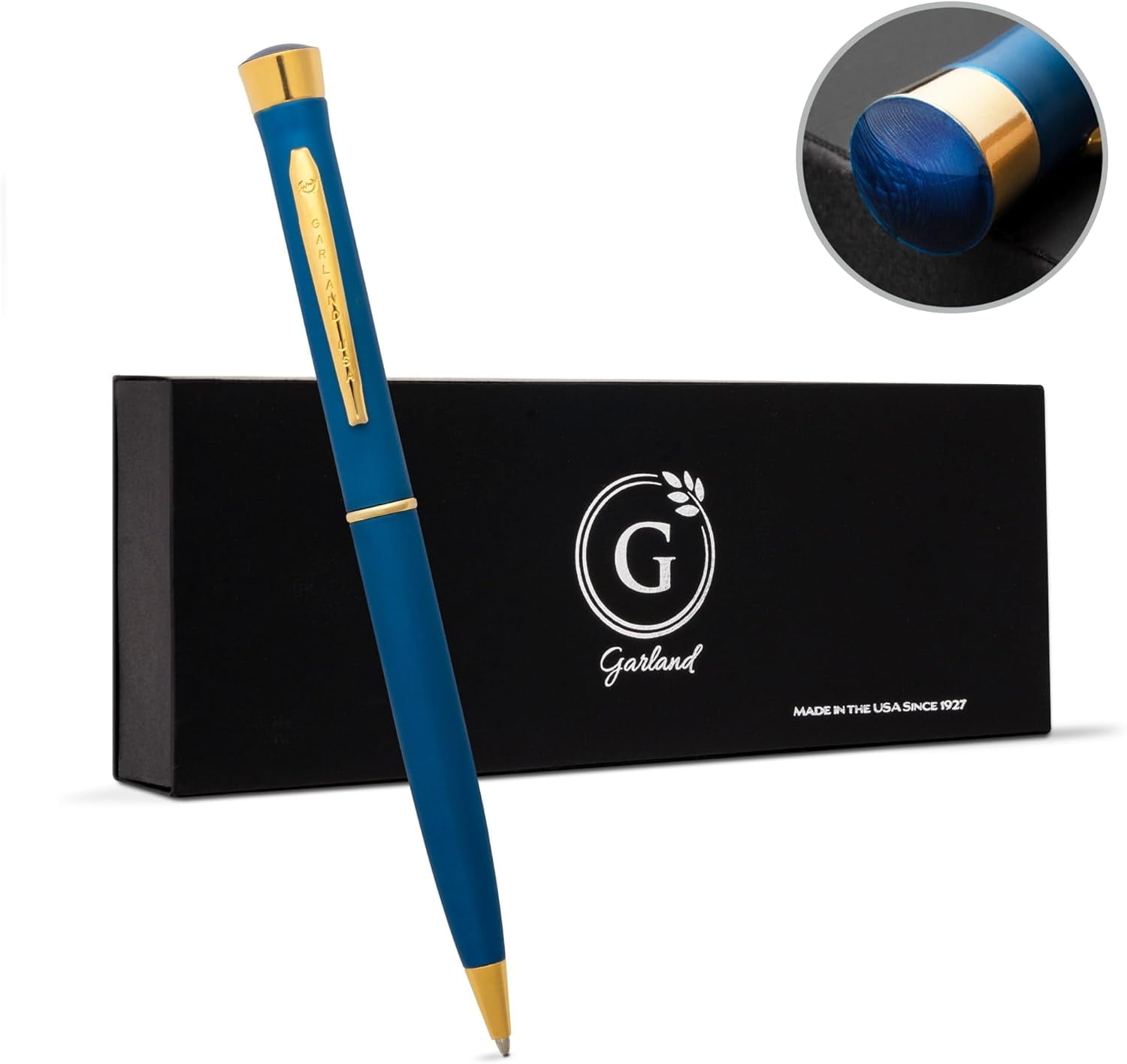 Garland Metal Slim Pen, Made in USA, Fine Gloss Finish with 24k Gold ...