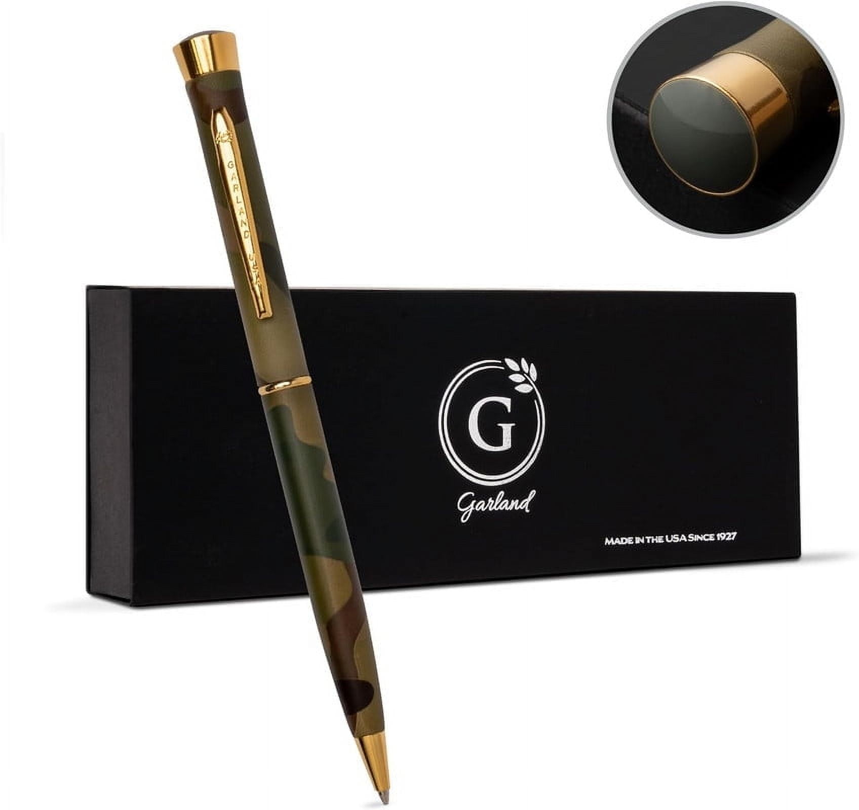 Garland Metal Twist Pen– Made in USA- Camo Design with 24k Gold Finish ...