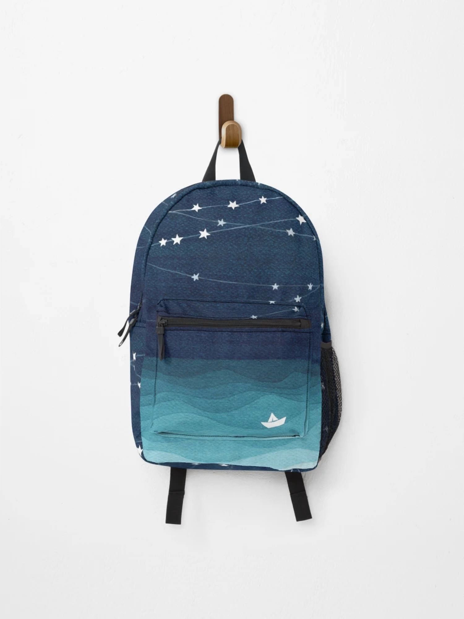 Garland Of Stars, Teal Ocean Backpack, Back To School Backpack ...