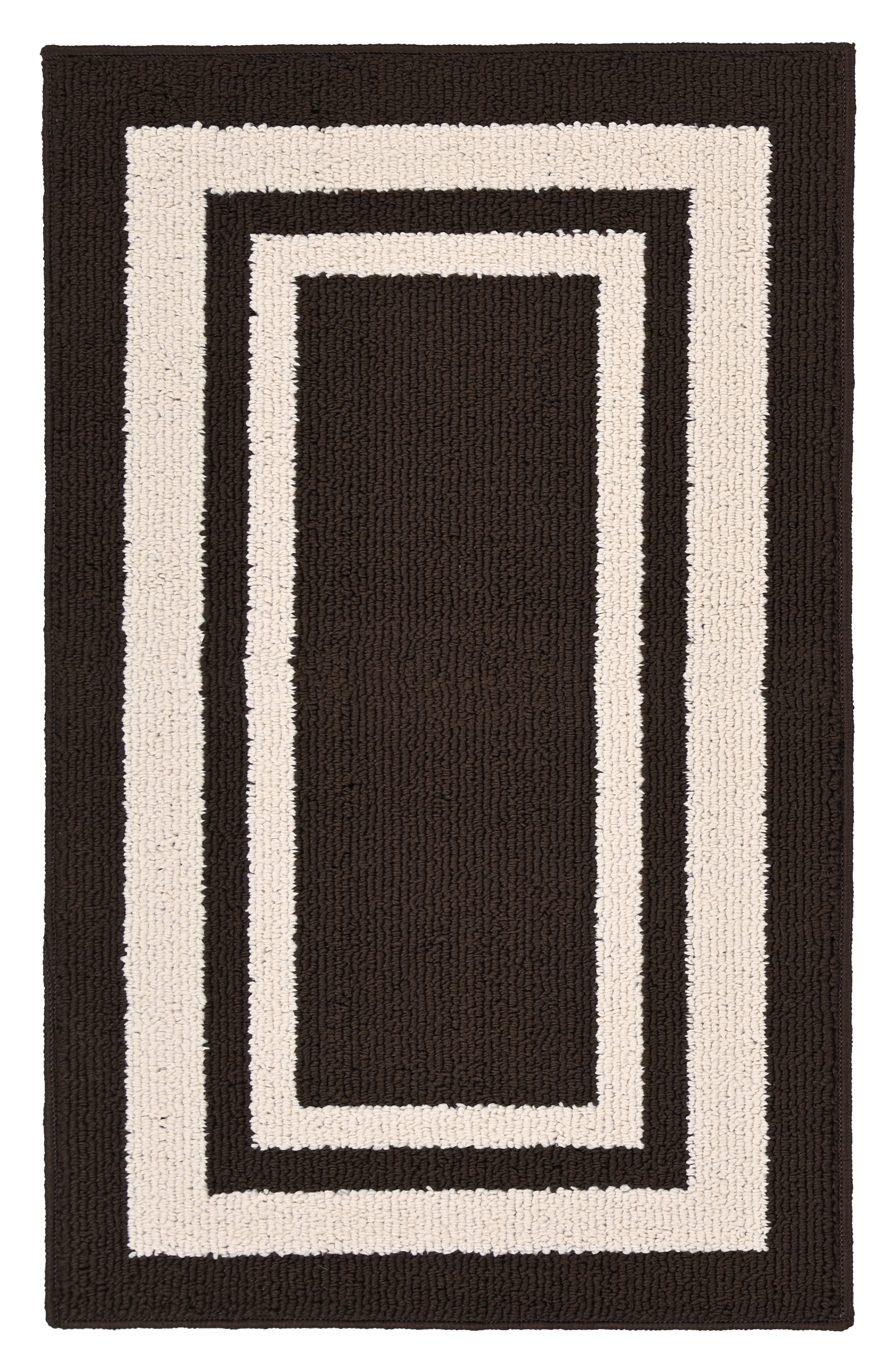 Garland Rug Borderline Polypropylene Mocha/Tan Indoor/Outdoor Accent ...