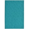 Free Shipping! Garland Rugs Brentwood Drizzle Teal 7 ft. 6 in. x 9 ft ...