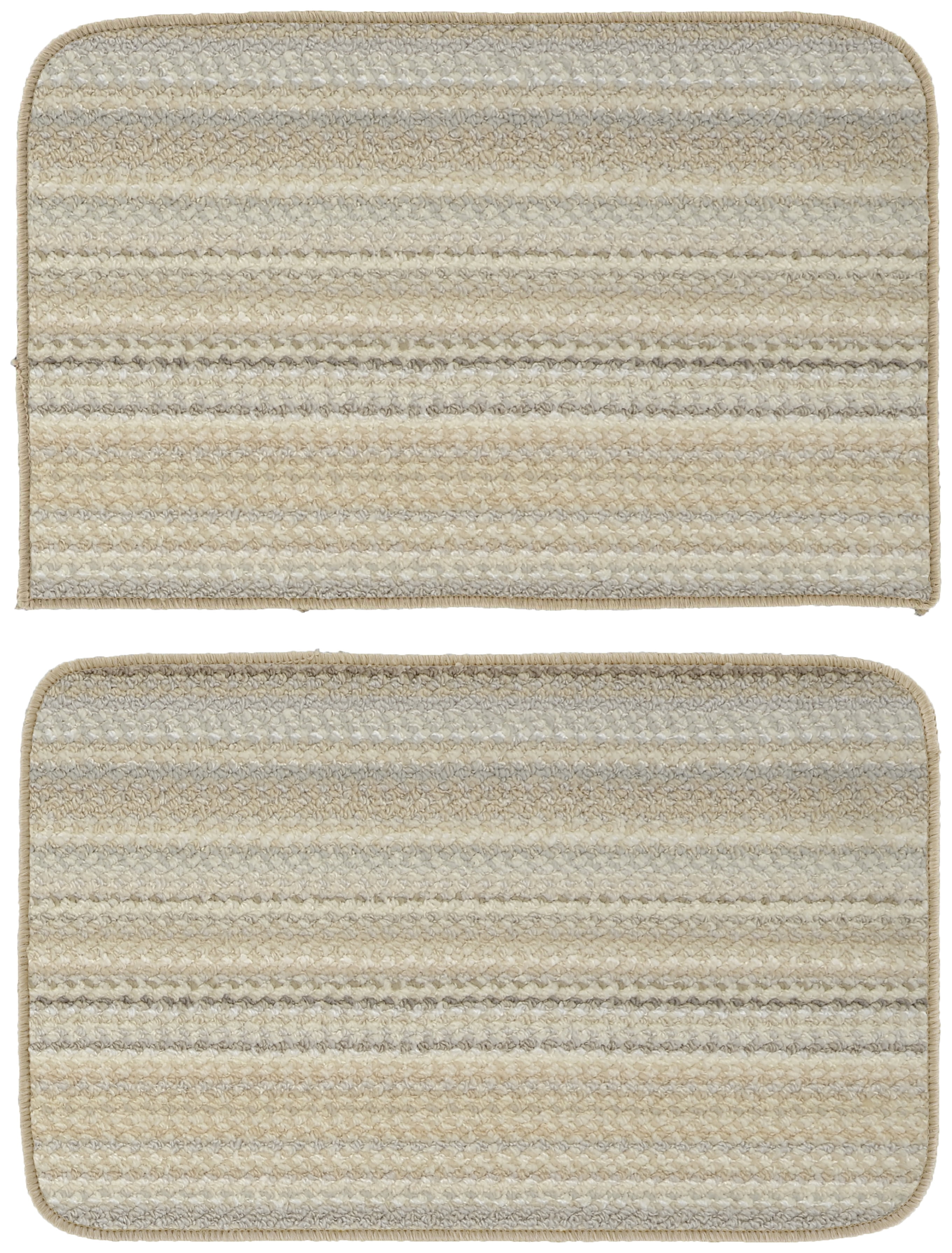 Garland Rug Carnival Stripe Assorted Earth Tones Accent Rug Set, 2 ...