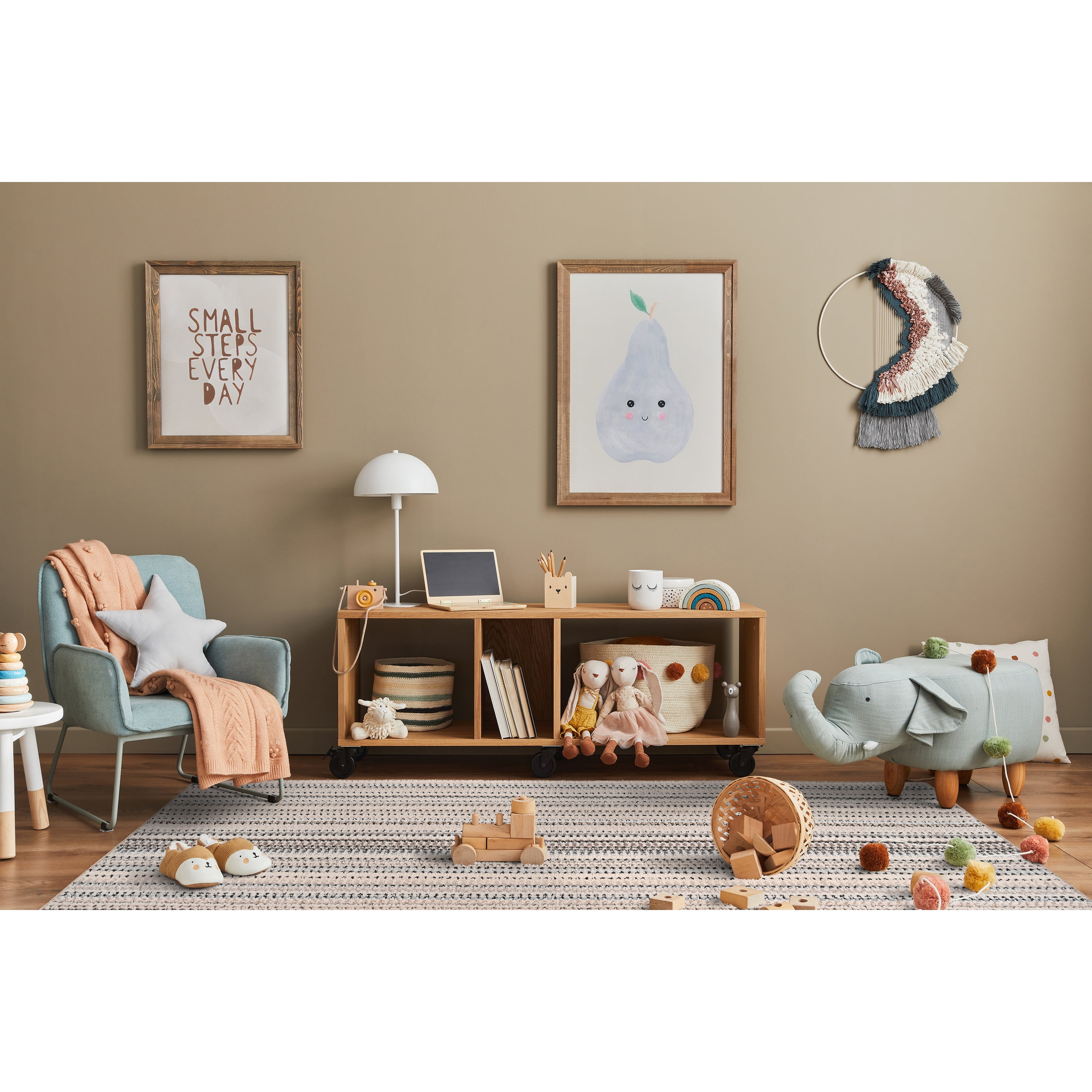 Garland Rug Carnival Stripe Assorted Earth Tones Indoor Area Rug, 9' x ...