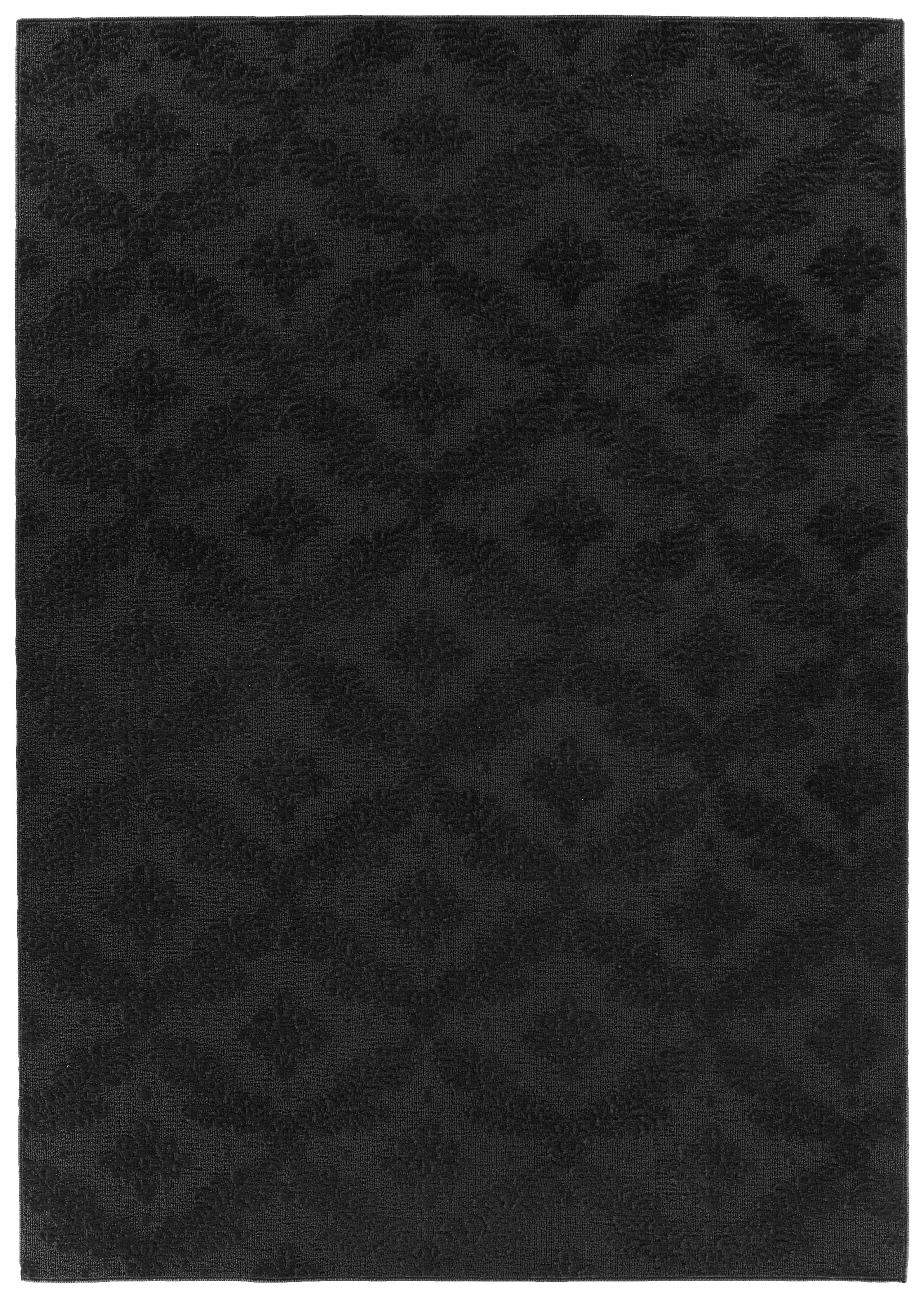 Garland Rug Charleston Polypropylene Black Square Indoor Area Rug, 12 ...