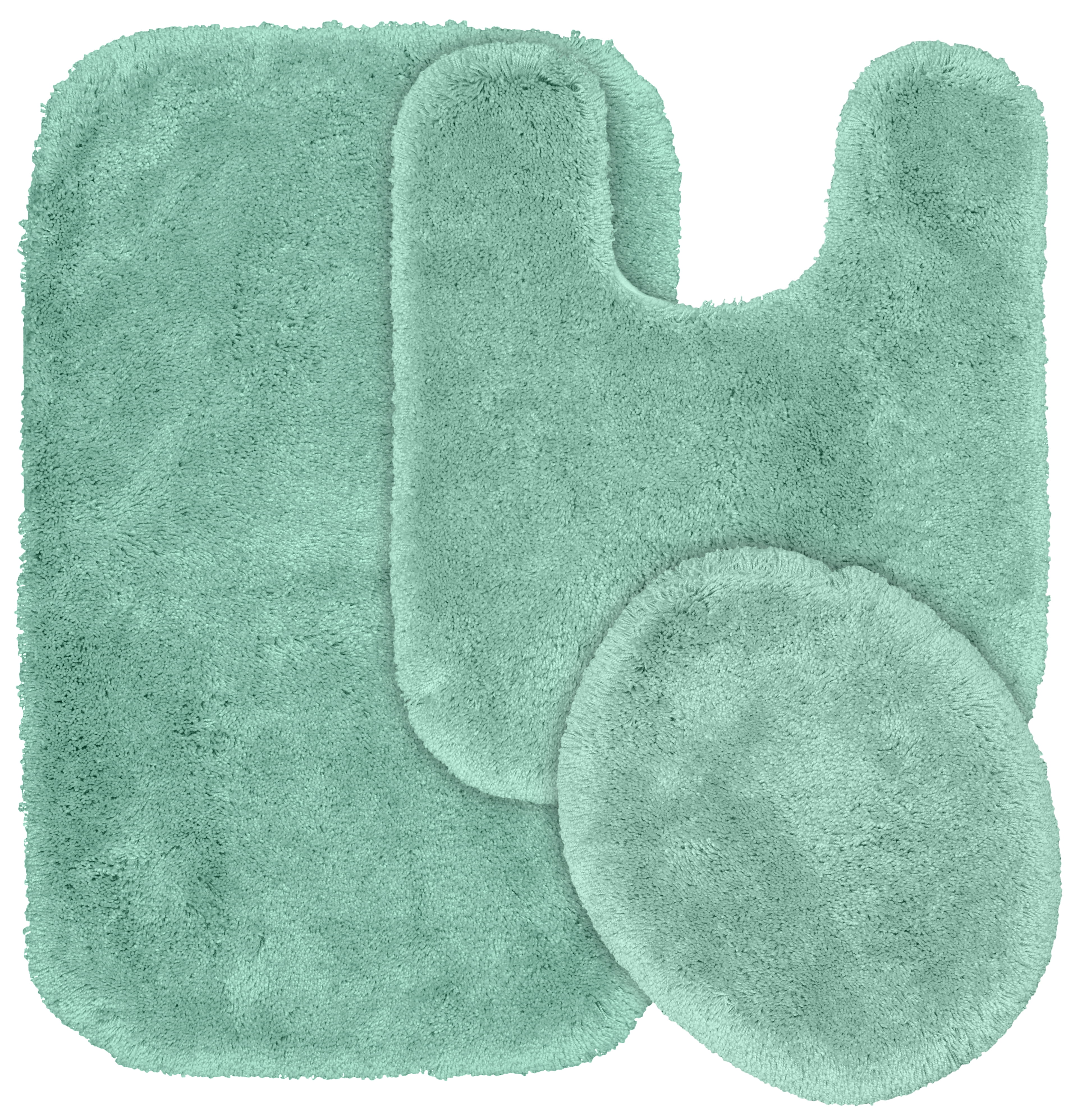 Garland Rug Finest Luxury Washable Bath Set, 3 Piece Set (21"x34" Bath ...
