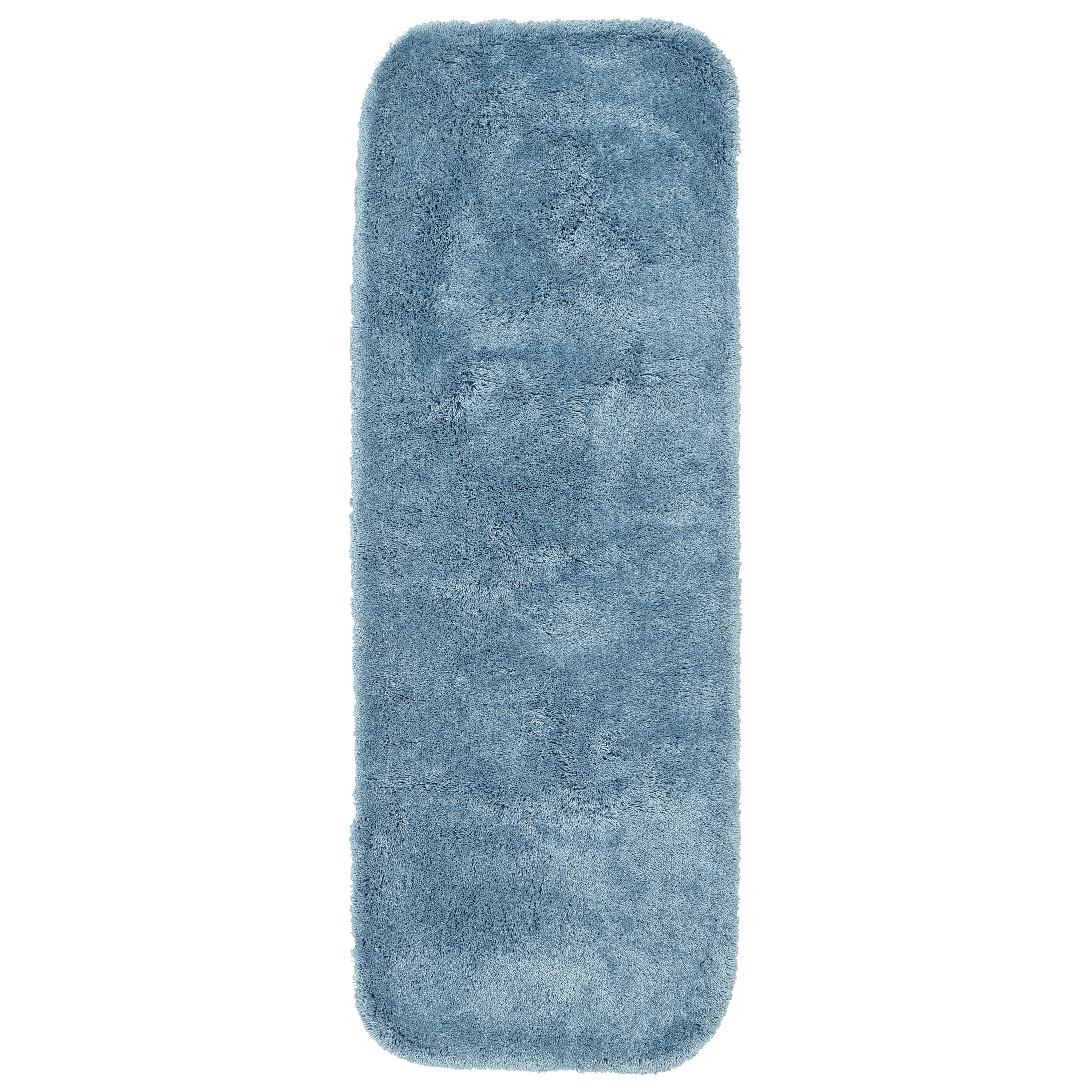 Garland Rug Finest Luxury Washable Nylon Basin Blue Bath Runner, 22" x ...