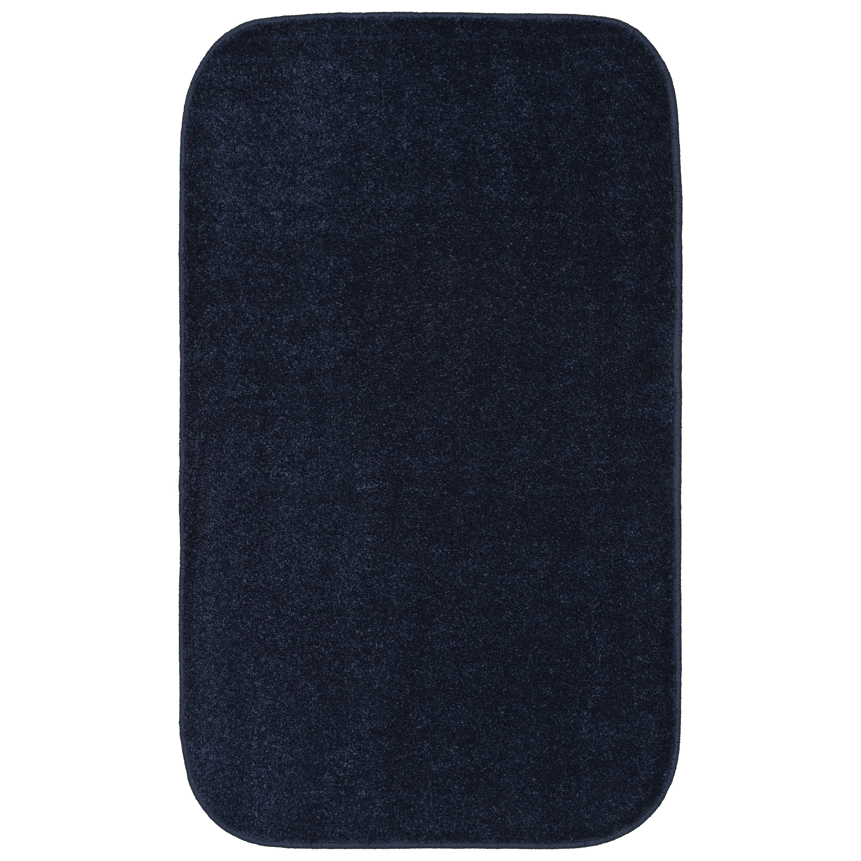 Garland Rug Gramercy Washable Polypropylene Navy Bath Rug, 24" x 40 ...