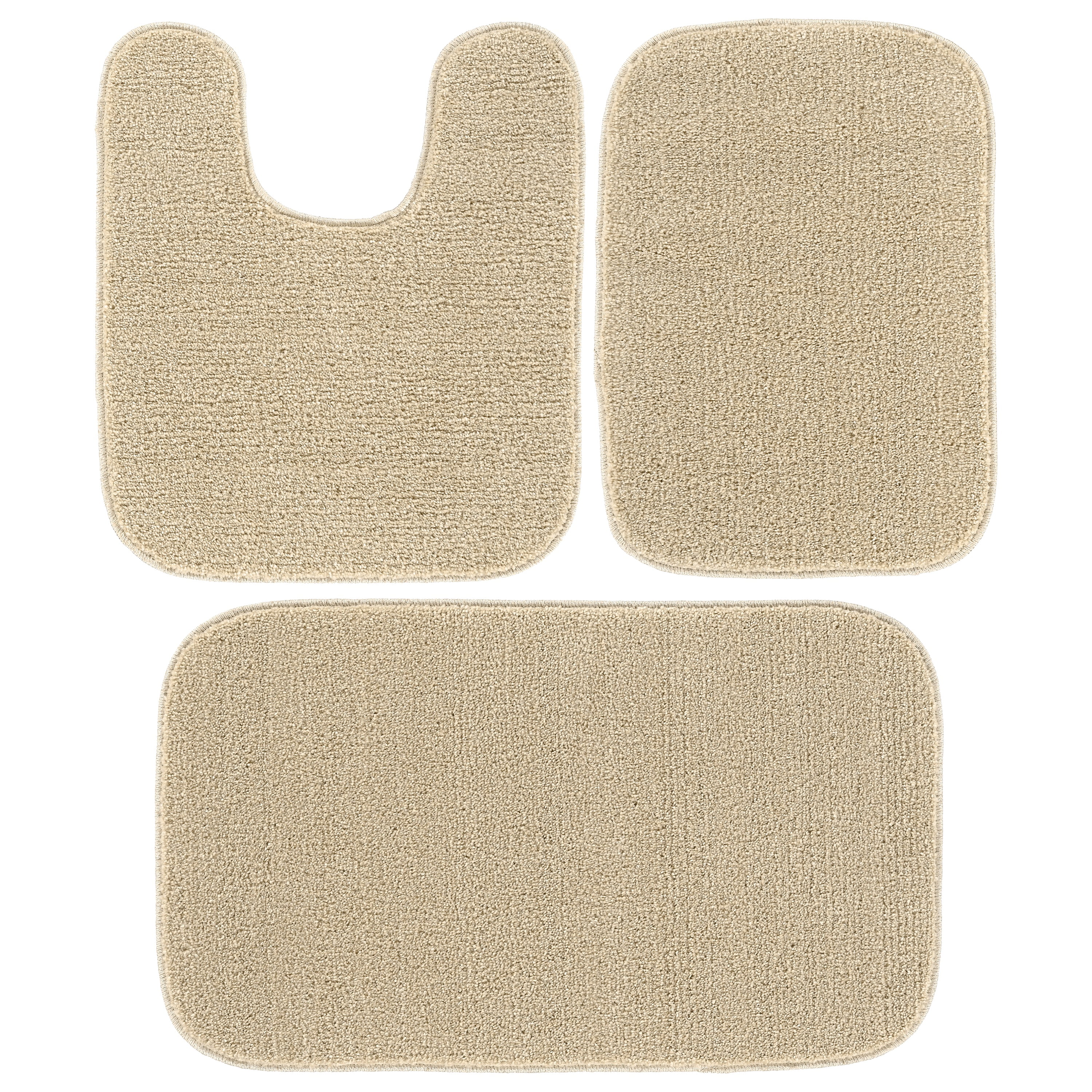 Garland Rug Gramercy Washable Bath Rug Set, 3-Piece (2 Bath Rugs ...