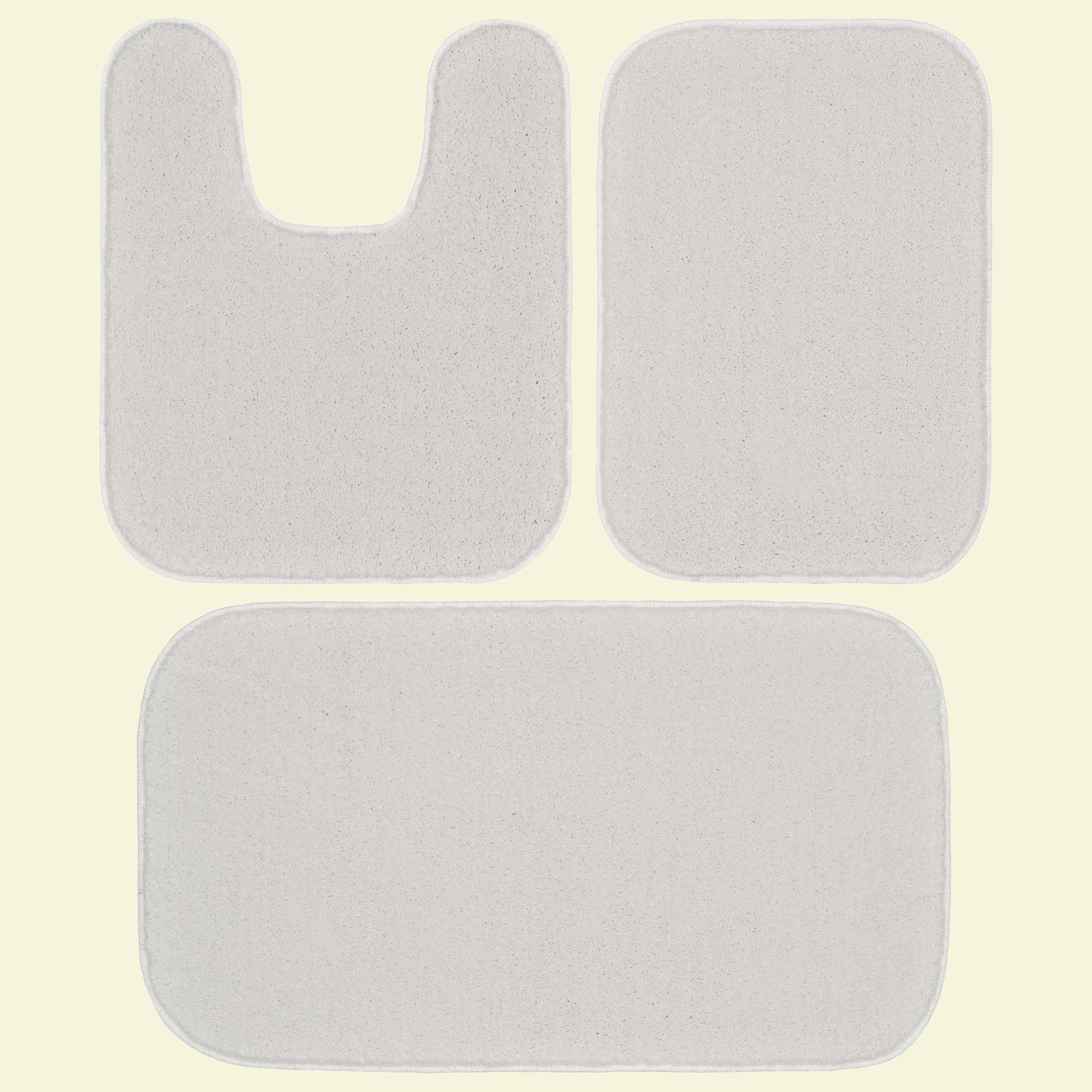 Garland Rug Gramercy Washable Bath Rug Set, 3-Piece (2 Bath Rugs ...