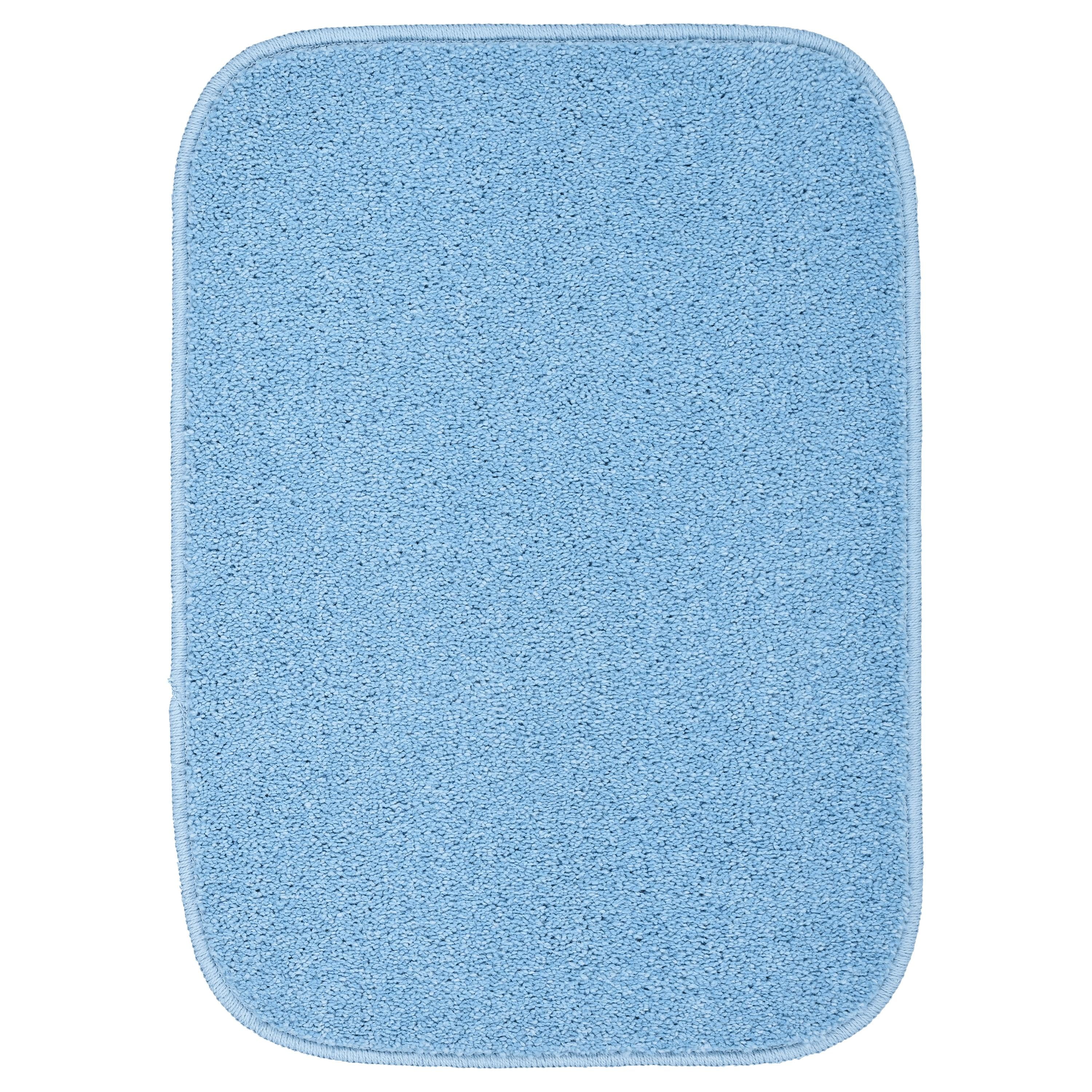 Garland Rugs Gramercy Washable Durable Basin Blue Bath Rug 17 x 24 for ...