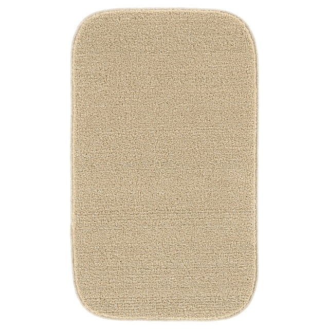 Garland Rug Gramercy Washable Polypropylene Champagne Bath Rug, 20" x ...
