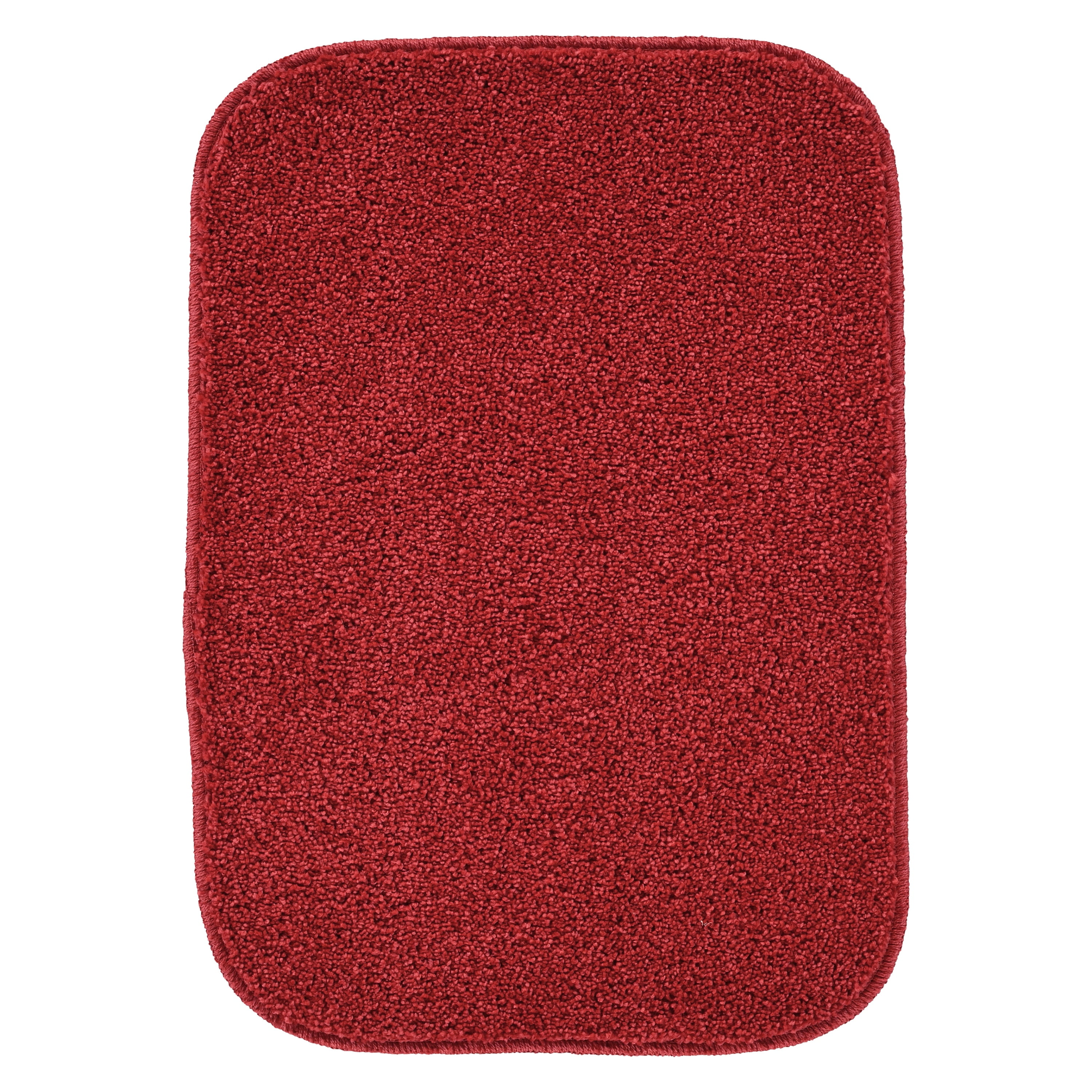 Garland Rug Gramercy Washable Polypropylene Classic Red Bath Rug, 17" x ...