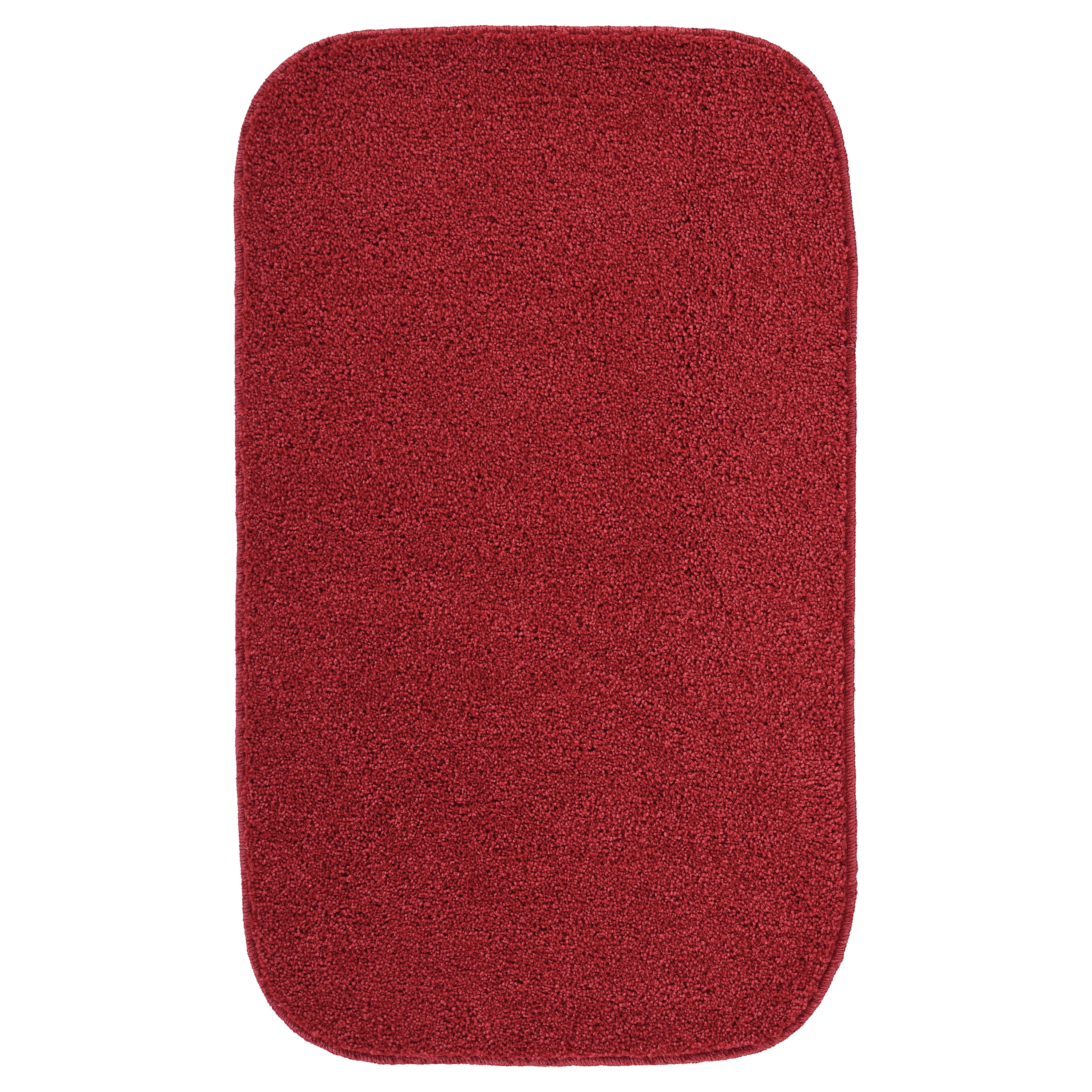 Garland Rug Gramercy Washable Polypropylene Classic Red Bath Rug, 20" x ...