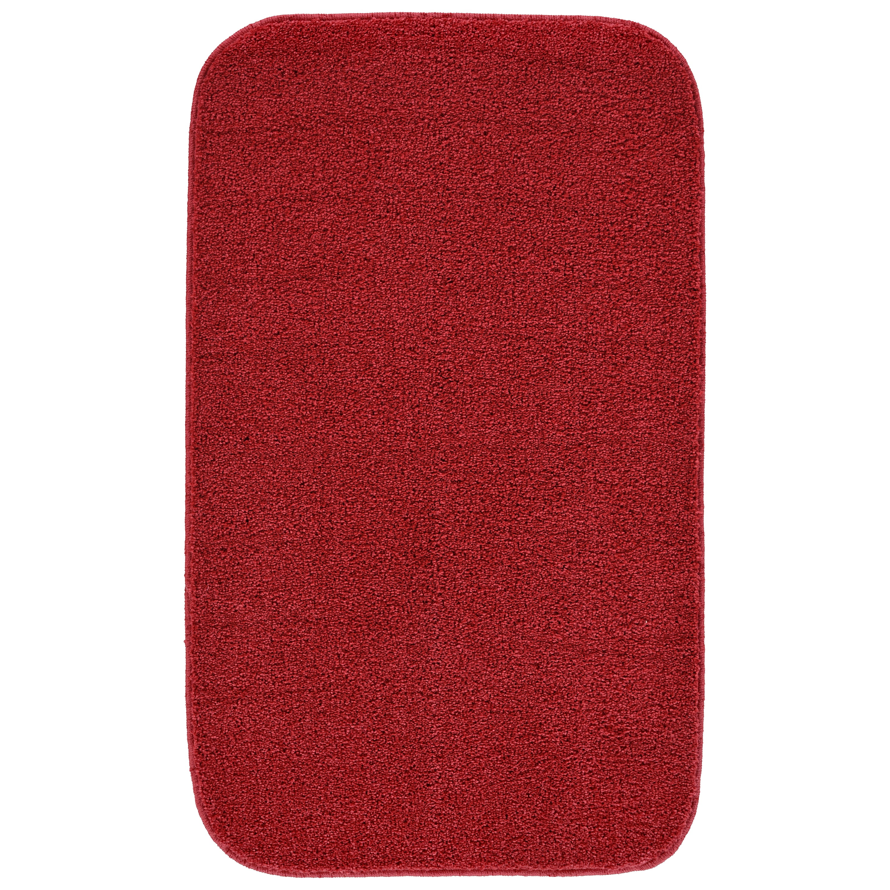 Garland Rug Gramercy Washable Polypropylene Red Bath Rug - Walmart.com