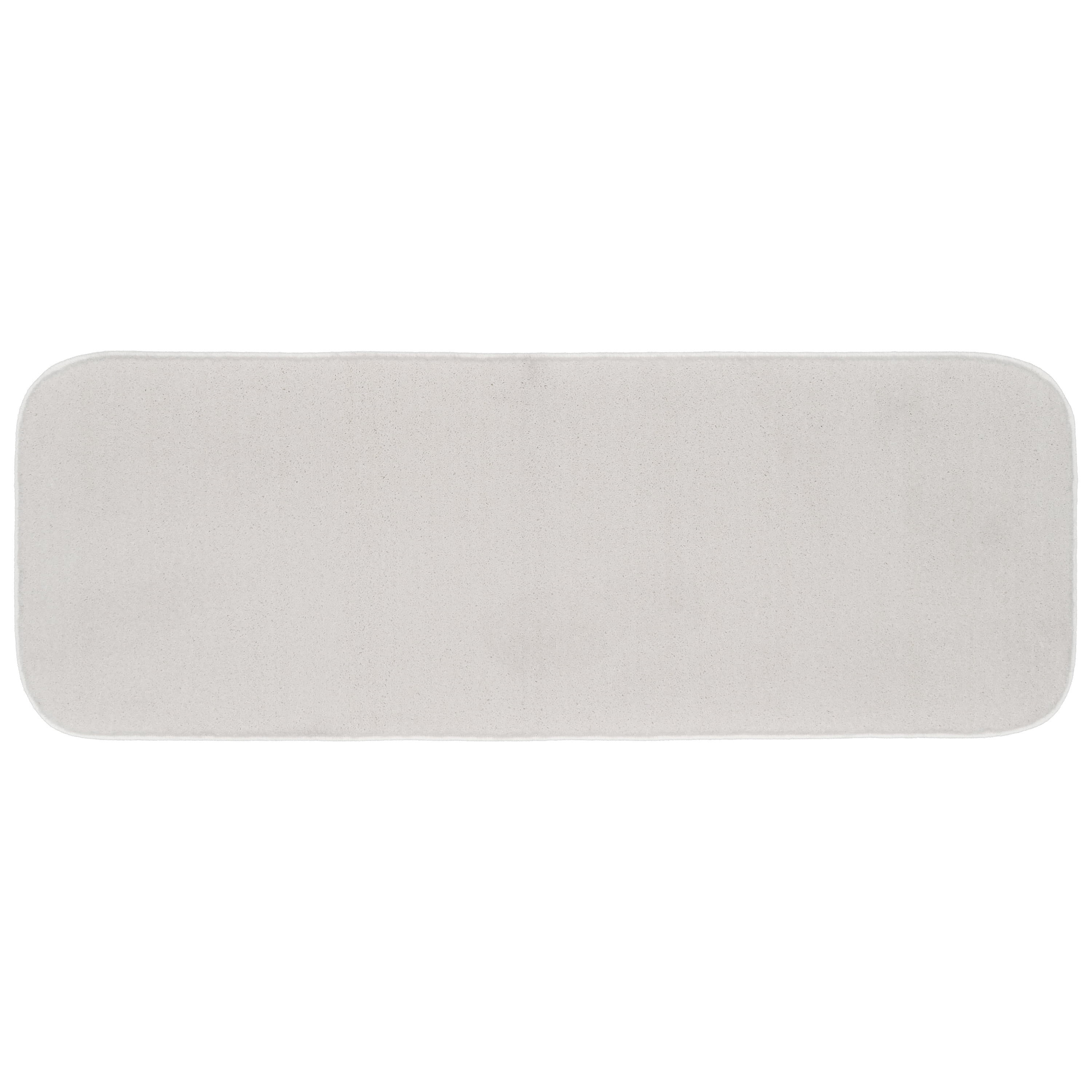 Garland Rug Gramercy Washable Polypropylene White Bathroom Runner, 22 ...