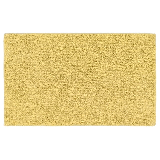 Garland Rug Queen Cotton Washable Cotton Soft Yellow Bath Rug, 24" x 40 ...