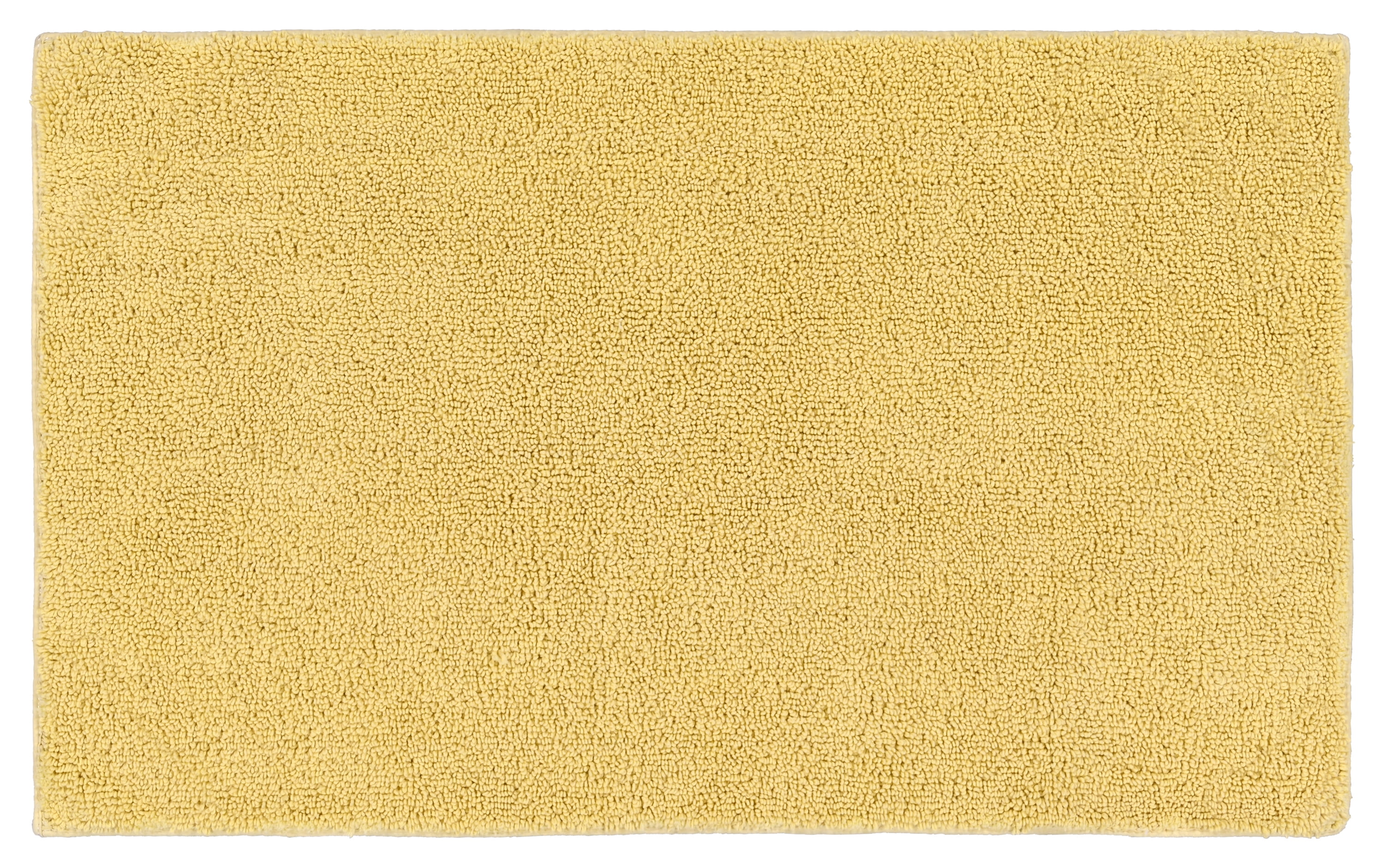 Garland Rug Queen Cotton Washable Cotton Soft Yellow Bath Rug, 24" x 40 ...