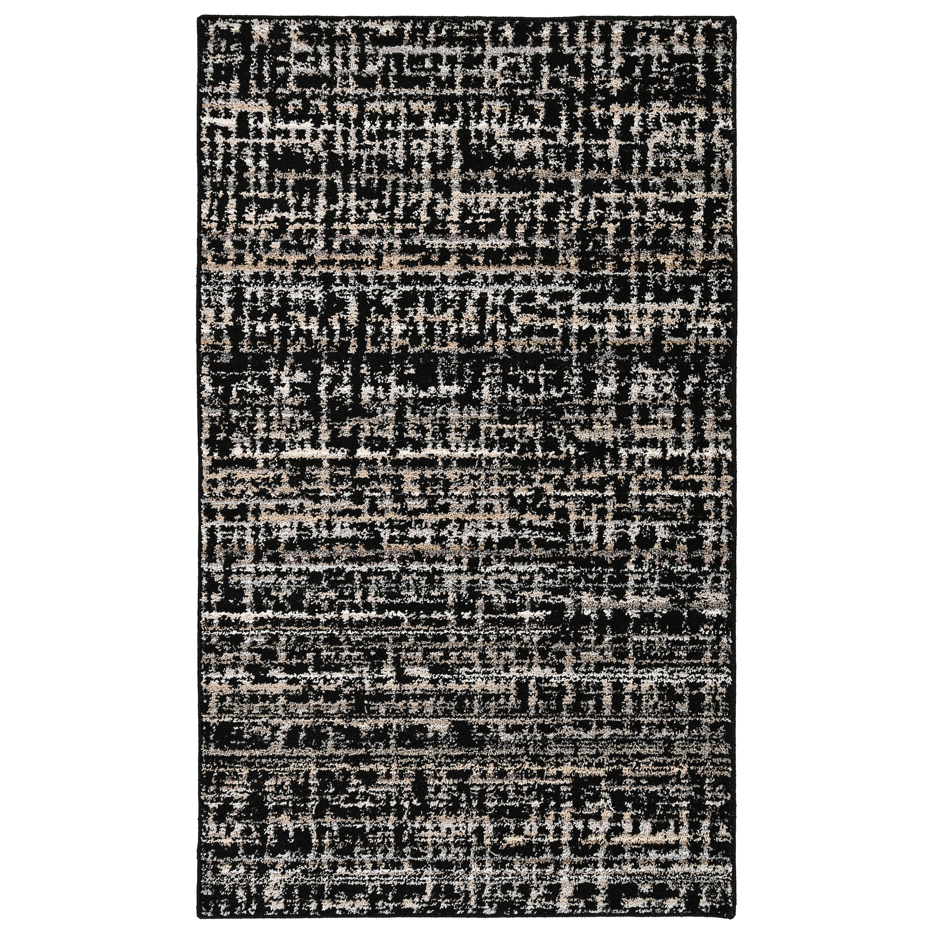 Garland Rug Rumba Black/Earth Tone Indoor Area Rug, 3' x 5' - Walmart.com
