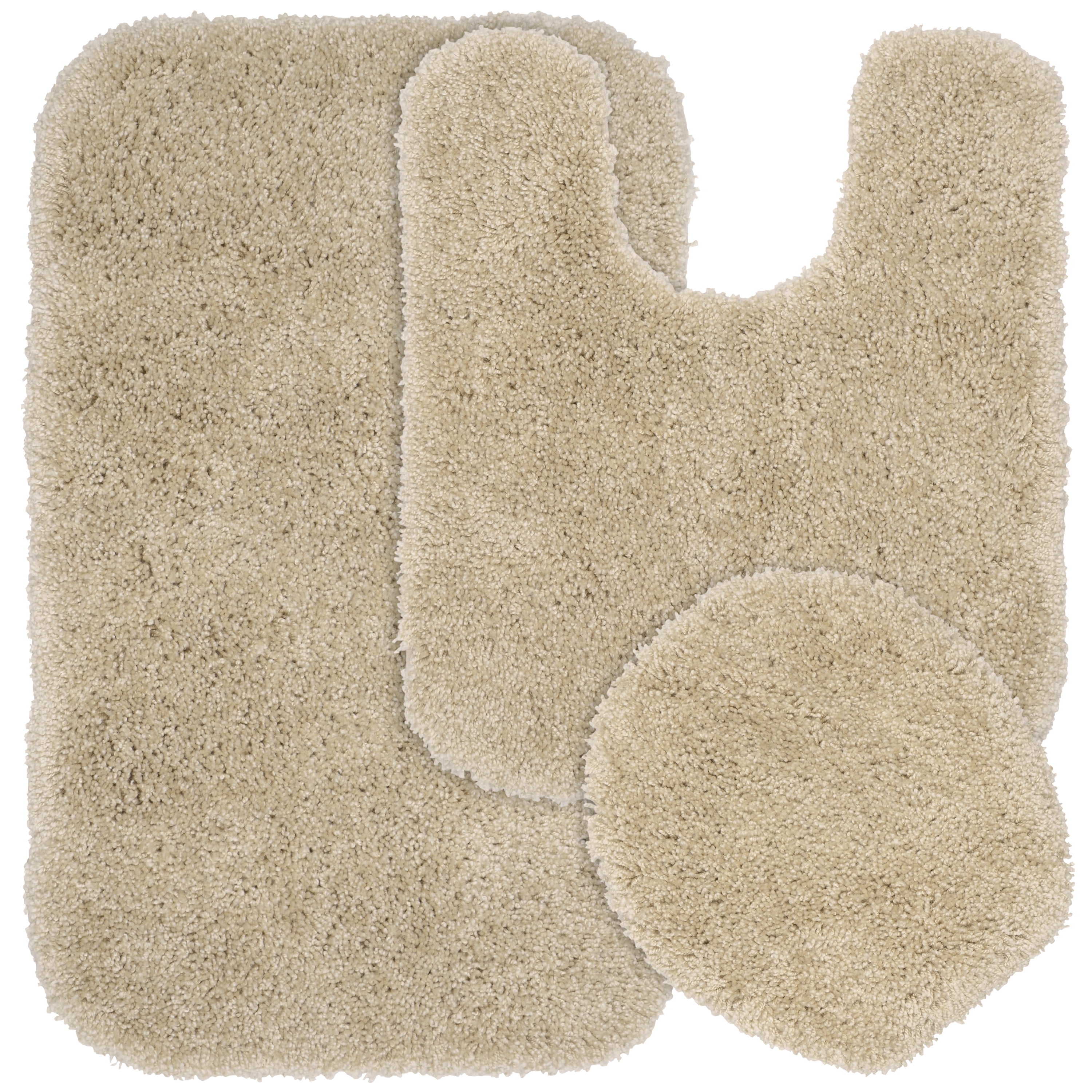 Garland Rug Serendipity Washable Nylon Bath Rug Set, 3 Piece Set (21 ...