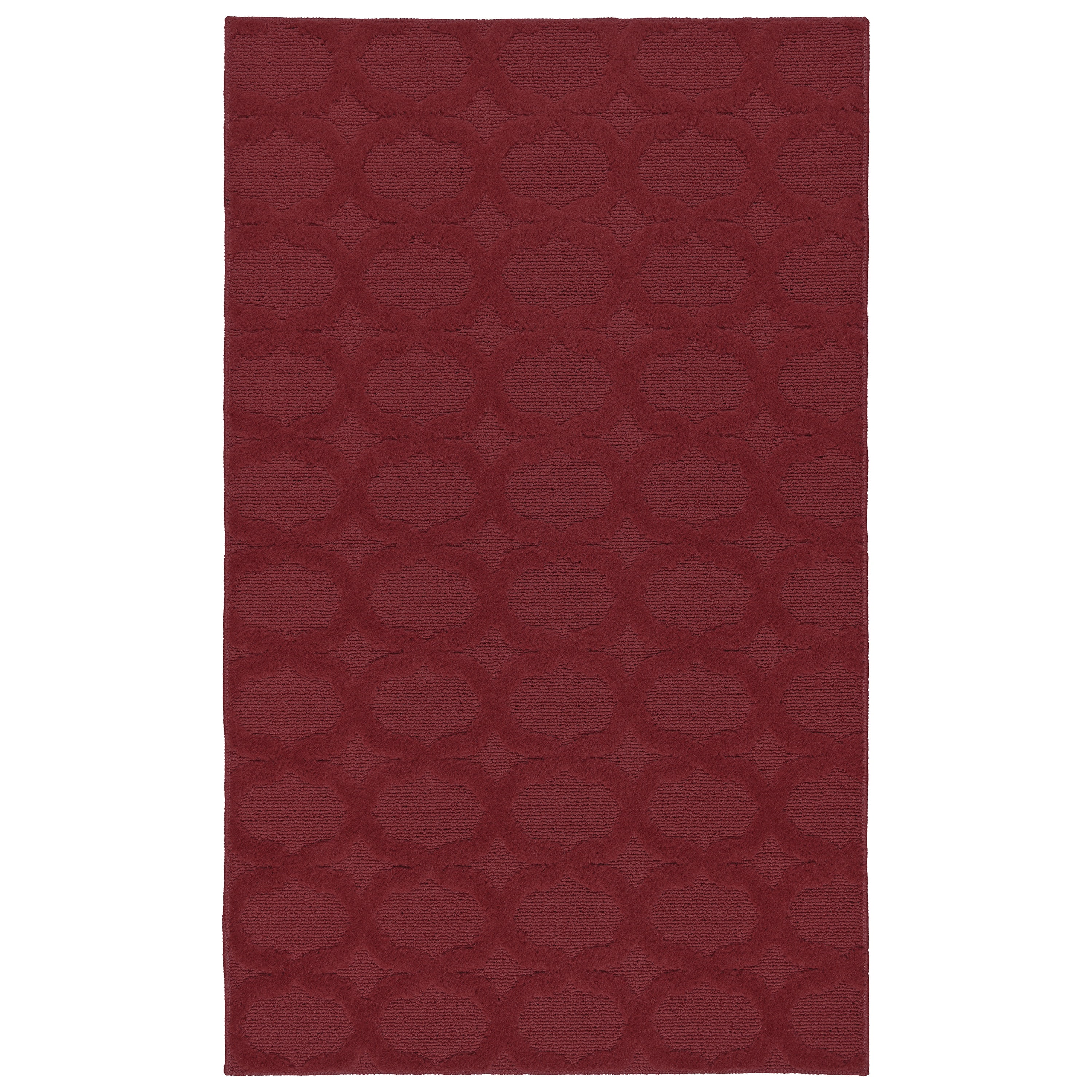 Garland Rugs Sparta Area Rug, Chili Red, 3' x 5', Durable Polypropylene ...