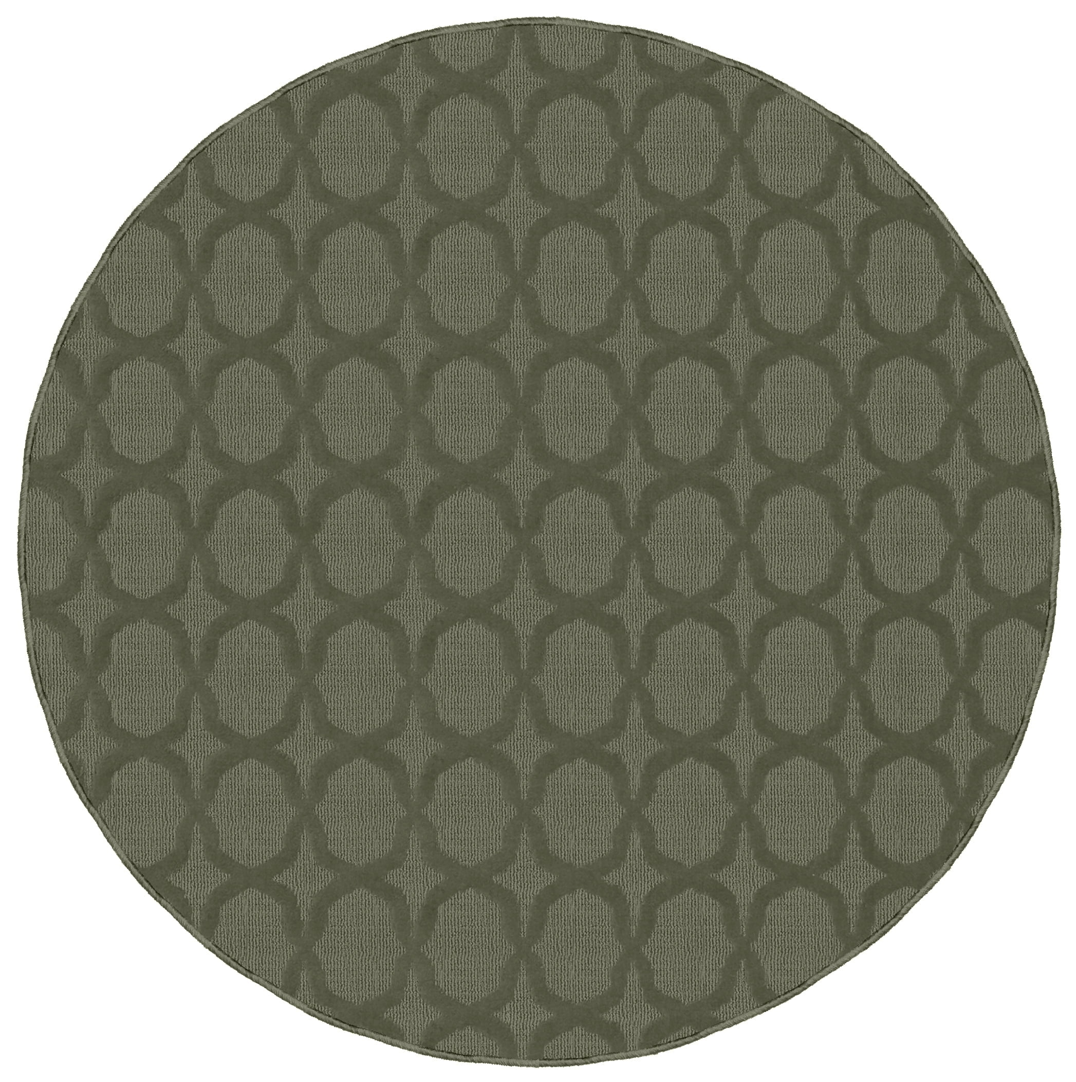 Garland Rug Sparta Sage Round Indoor Area Rug, 5' x 5' - Walmart.com