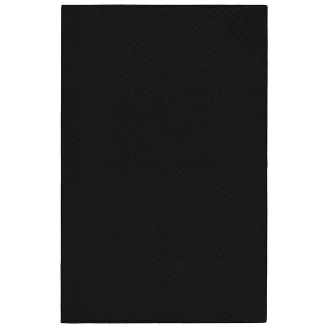 Garland Rug Town Square Polypropylene Black Indoor Area Rug, 5' x 7 ...