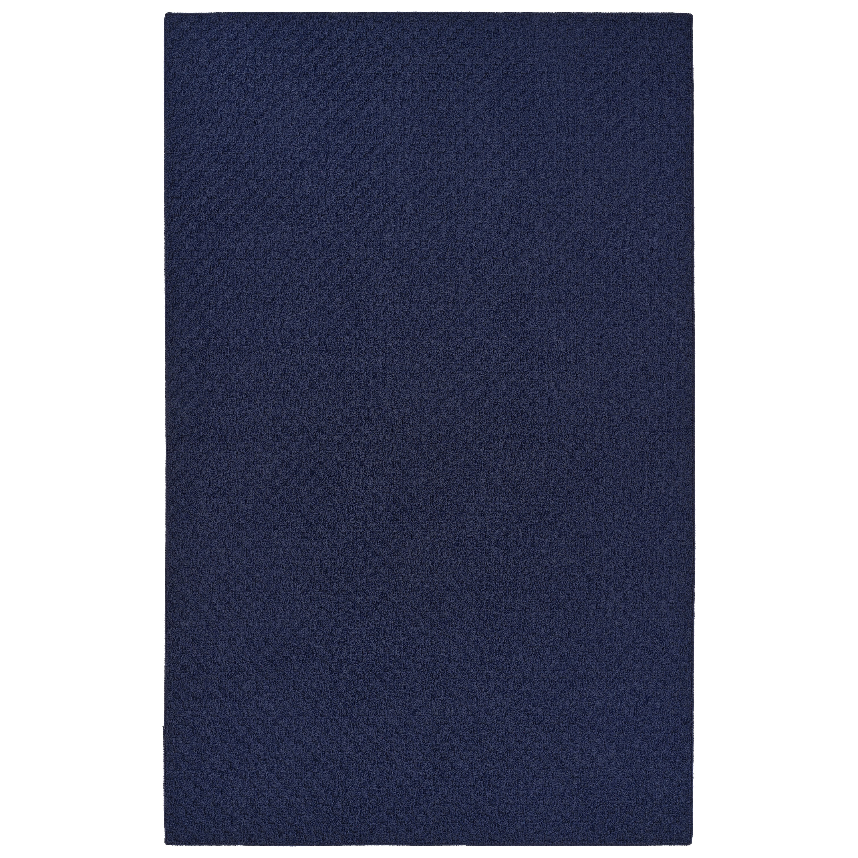 Garland Rug Town Square Polypropylene Navy Indoor Area Rug, 7'6" x 9'6 ...