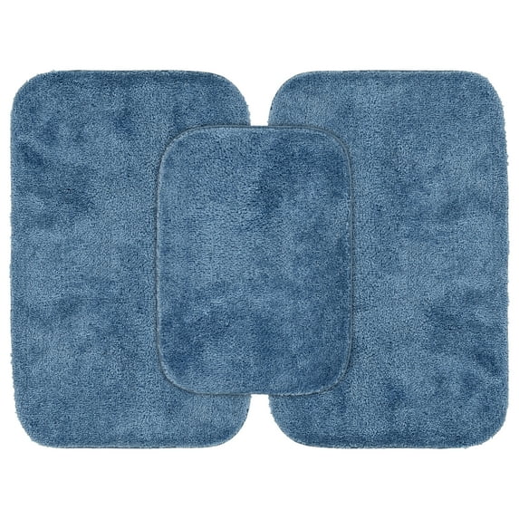 Garland Rug Washable Bath Rug Set - Basin Blue - Walmart.com