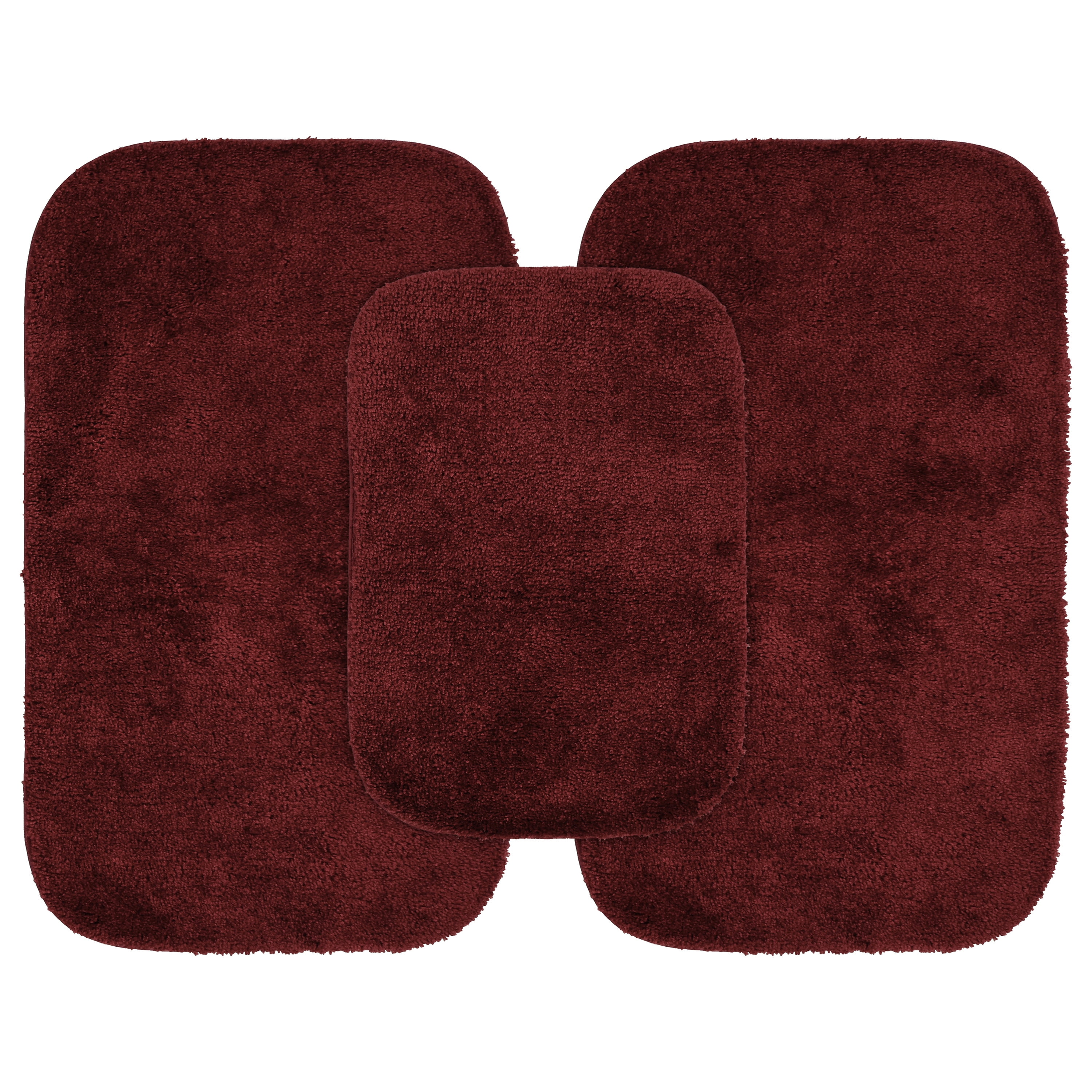 Garland Rug Traditional Washable Bath Rug Set, 3-Piece Set (17"x24 ...
