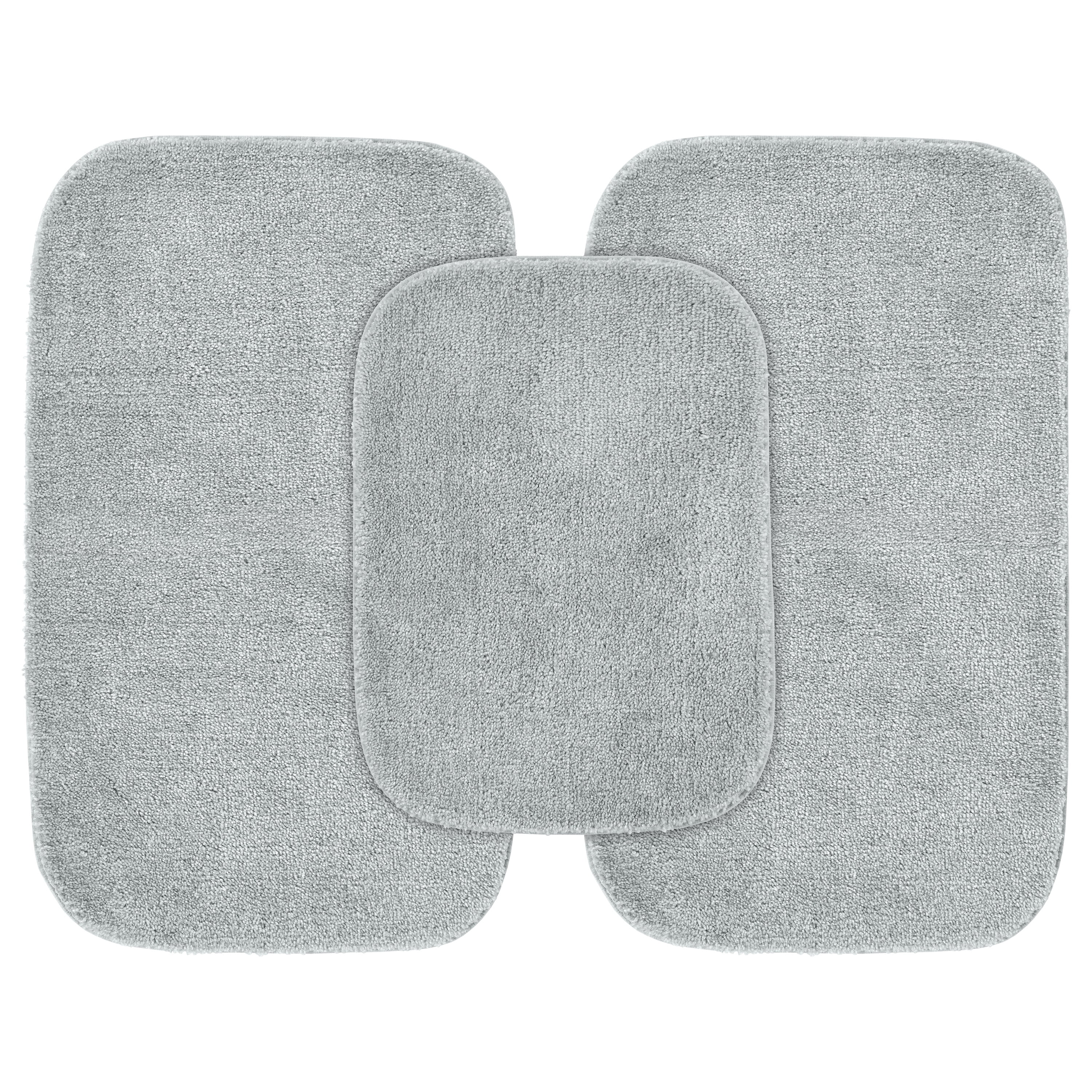 Garland Rug Traditional Washable Bath Rug Set, 3-Piece Set (17"x24 ...