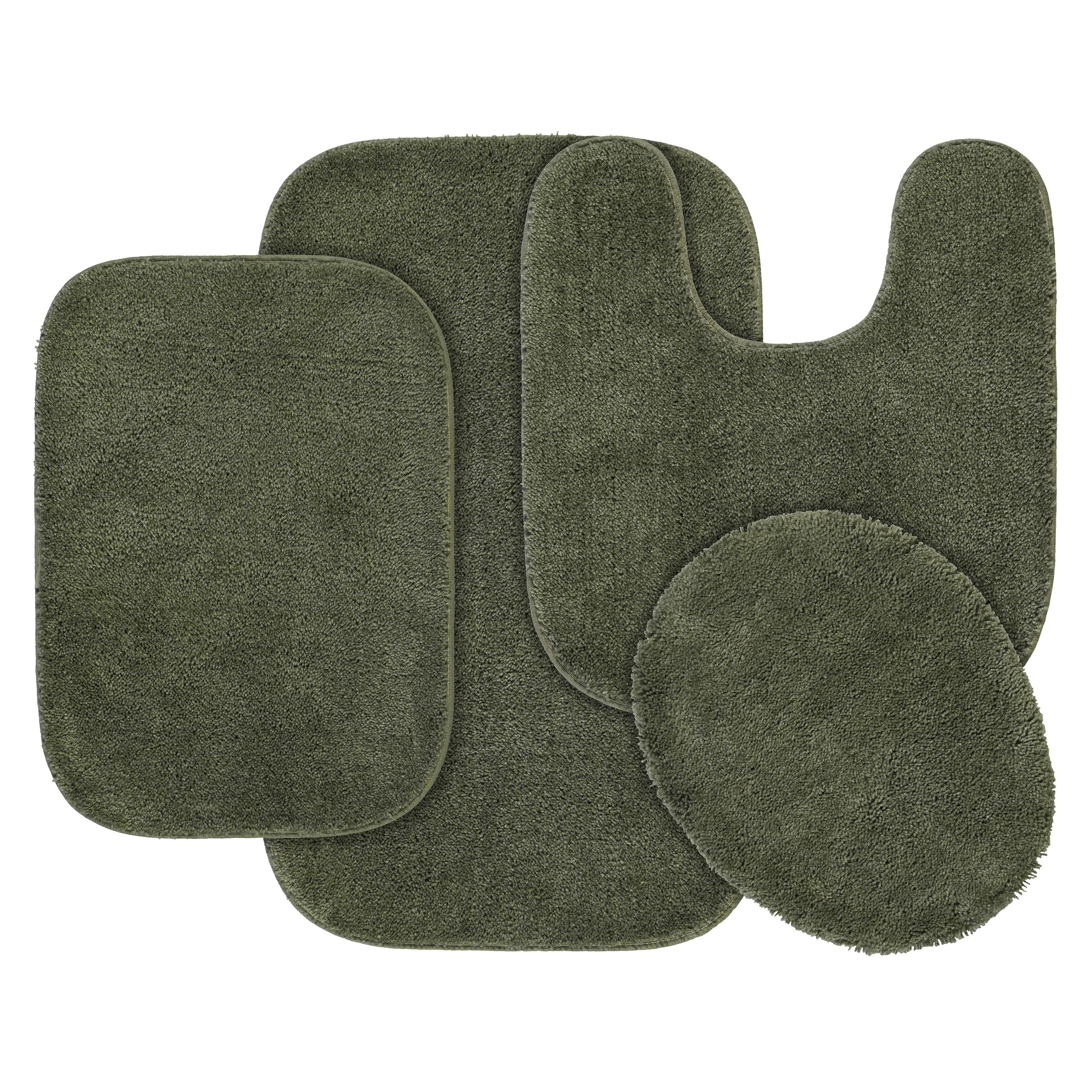 Garland Rug Traditional Washable Bath Rug Set, 4 Piece Set (2 Bath Rugs ...