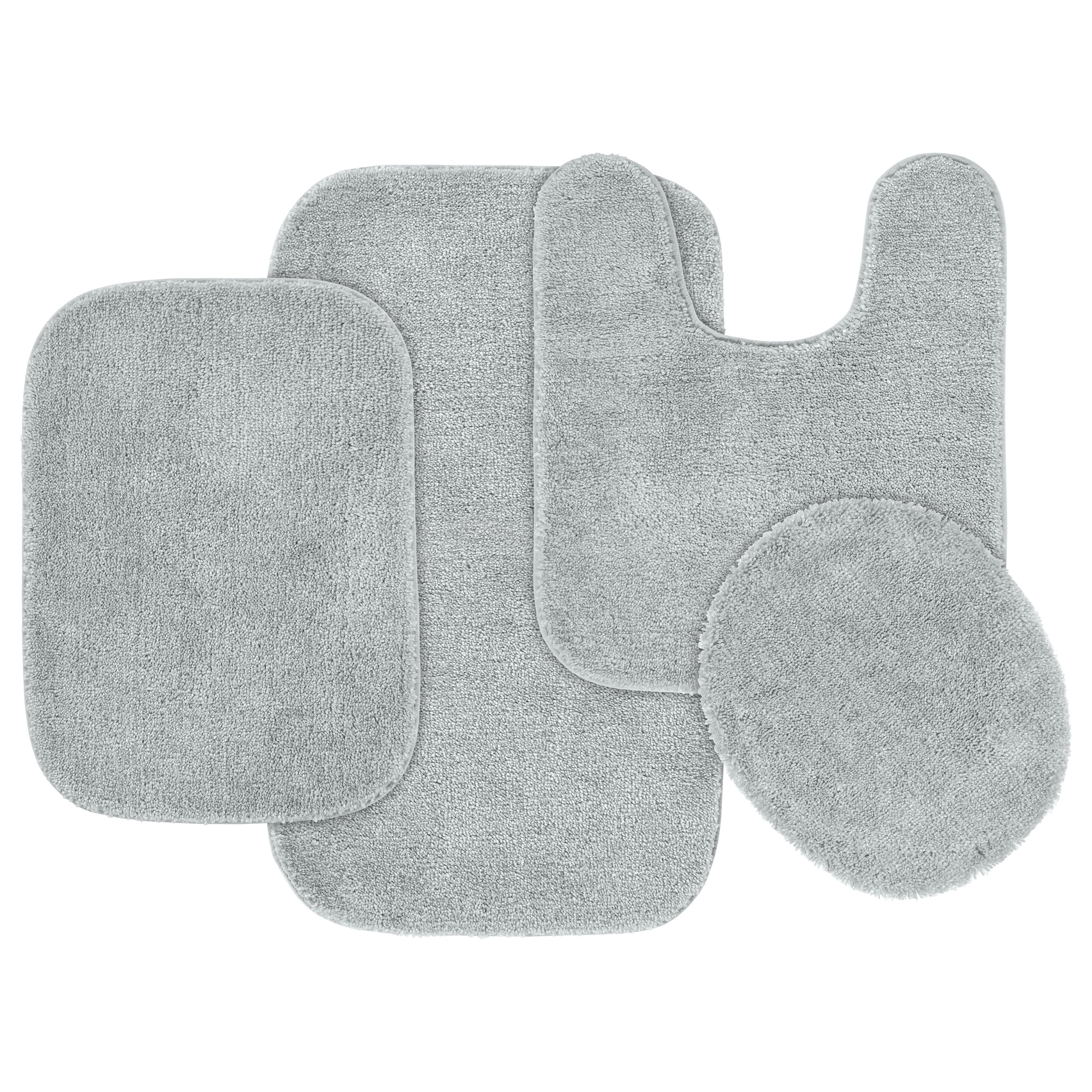 Garland Rug Traditional Washable Bath Rug Set, 4 Piece Set (2 Bath Rugs ...