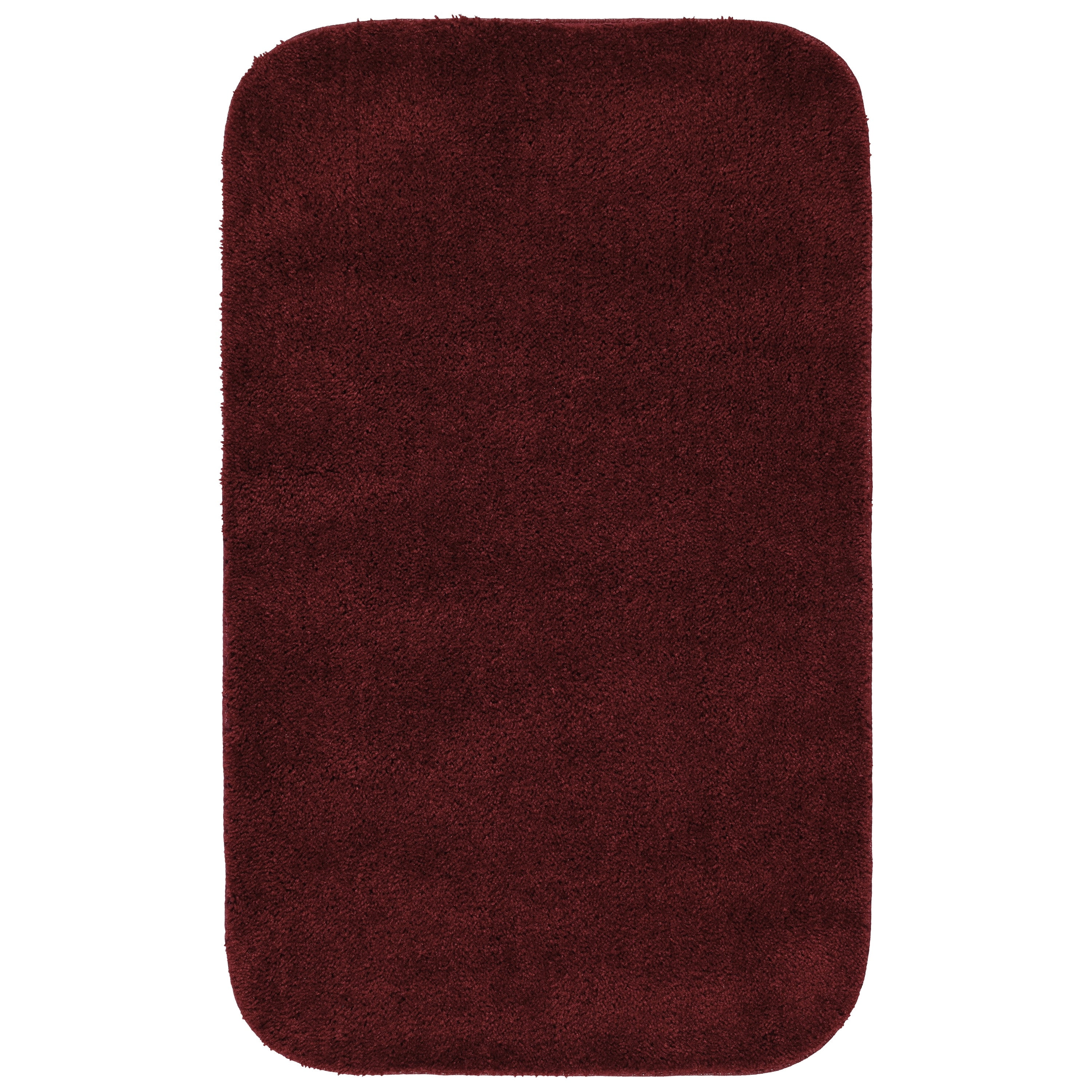 Garland Rug Traditional Washable Nylon Chili Red Bath Rug, 24" x 40 ...