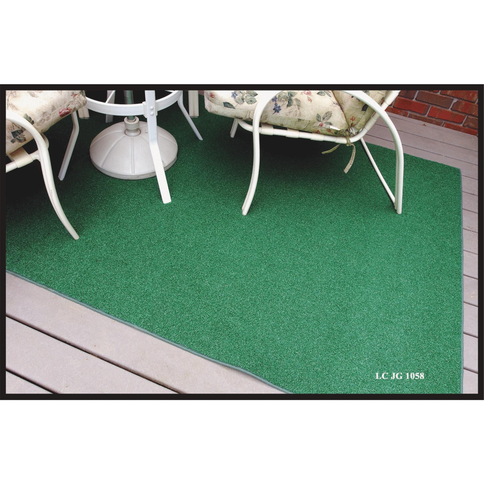 Garland Rugs Green Outdoor Rug, 6' x8', Stain Resistant - Walmart.com