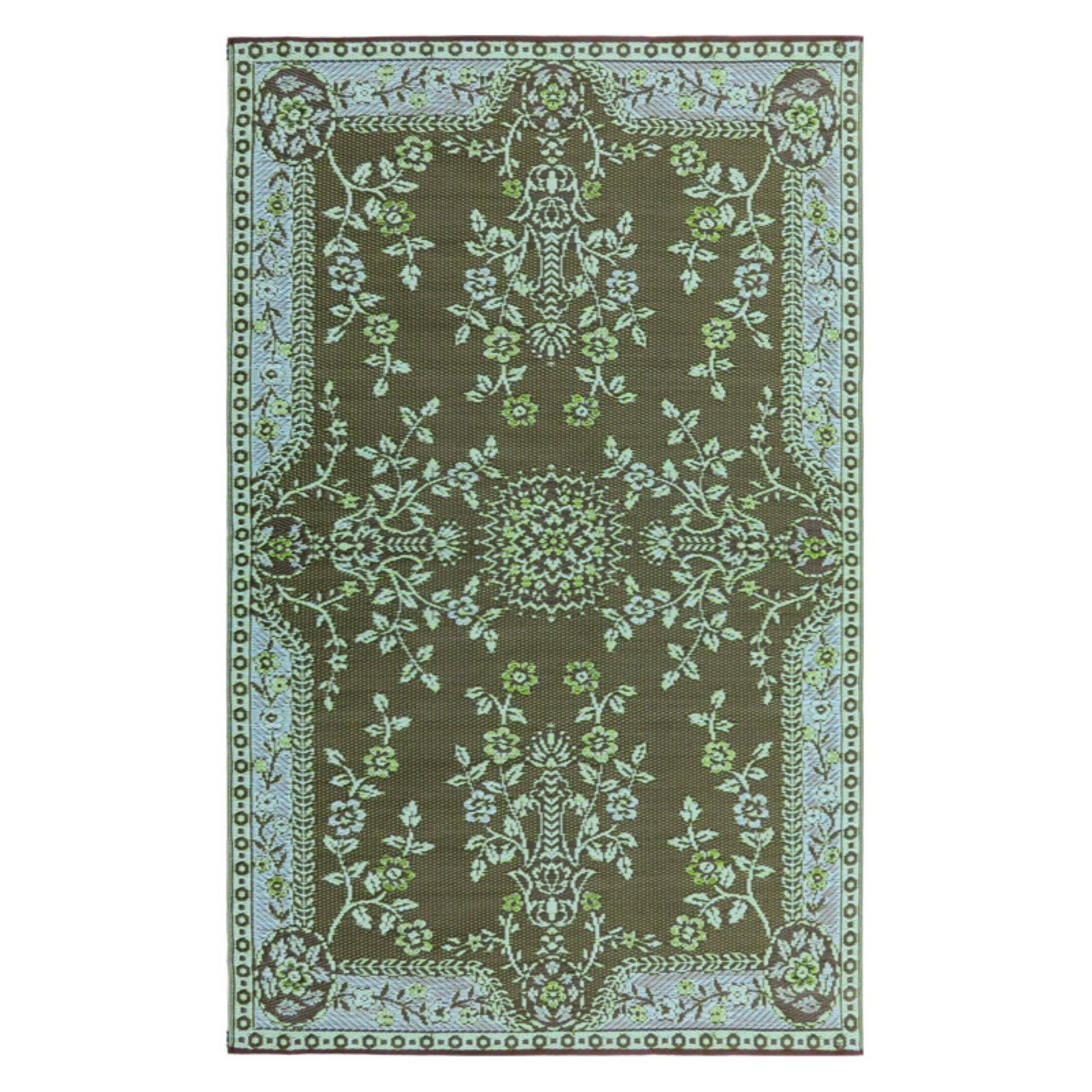 Garland Teal Brown Outdoor Mat - Walmart.com
