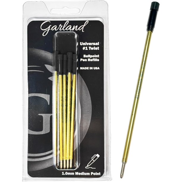 Garland Universal #1 Cross Compatible Ballpoint Pen Refill, 1.0mm ...