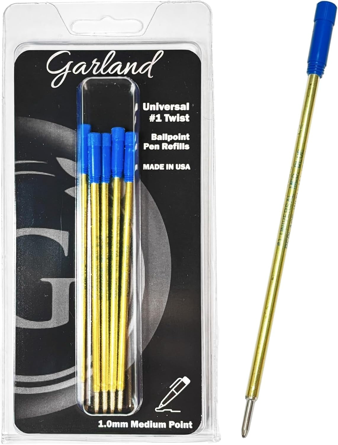 Garland Universal #1 Cross Compatible Ballpoint Pen Refill, USA Made, 1 ...